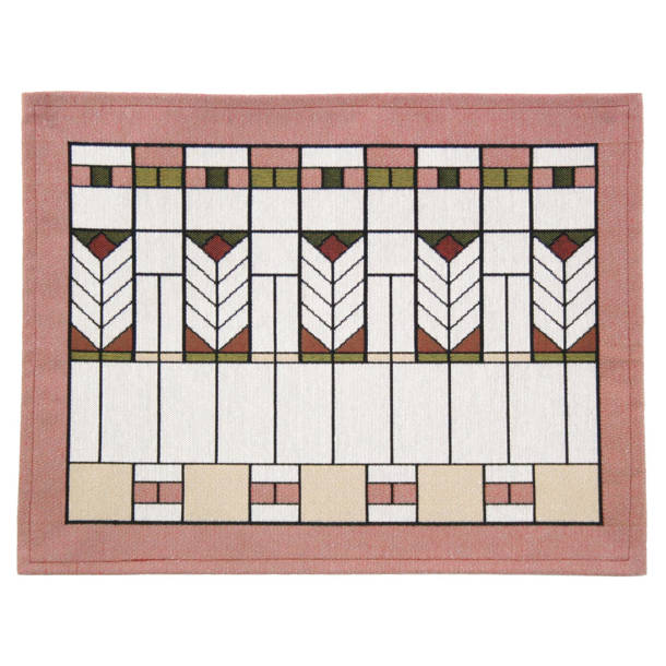 Wrought Studio Reynard Rectangle Geometric Cotton Table Runner ...