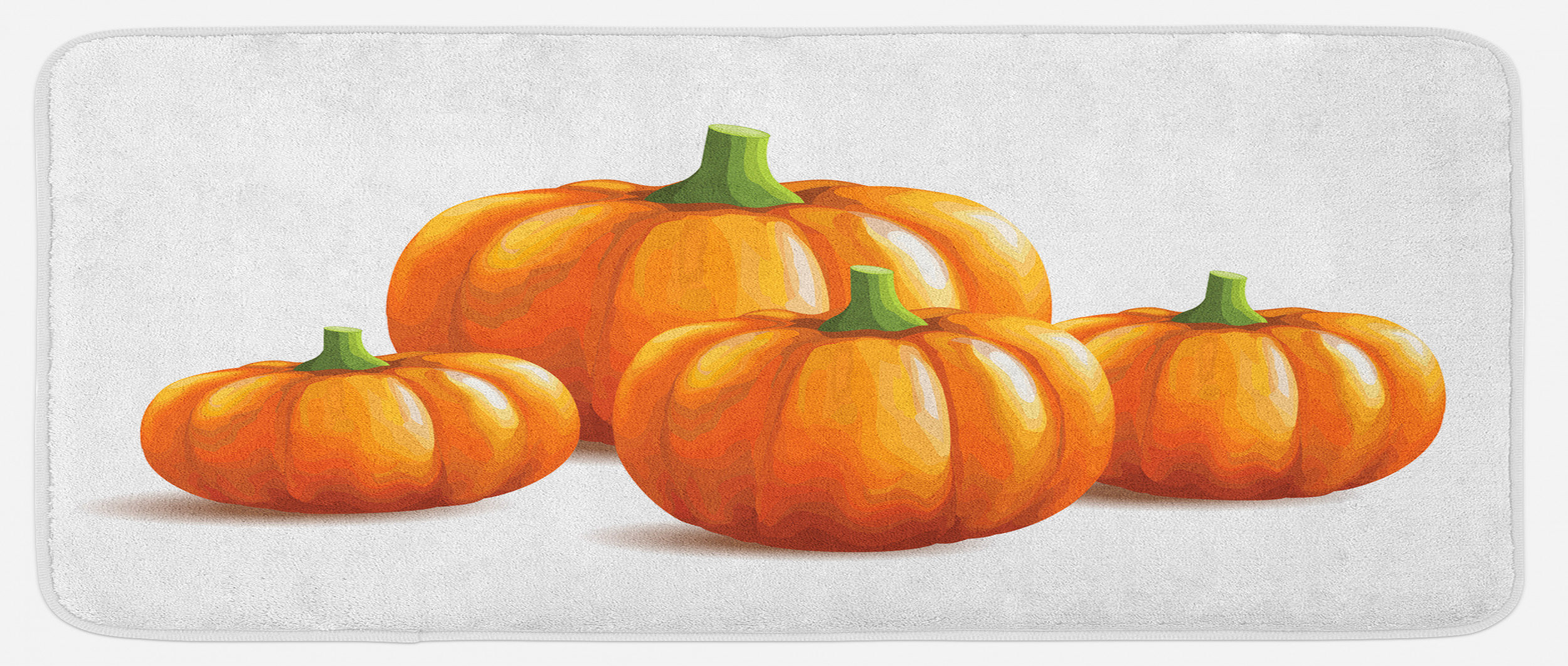 East Urban Home Autumn Pumpkin Kitchen Mat | Wayfair