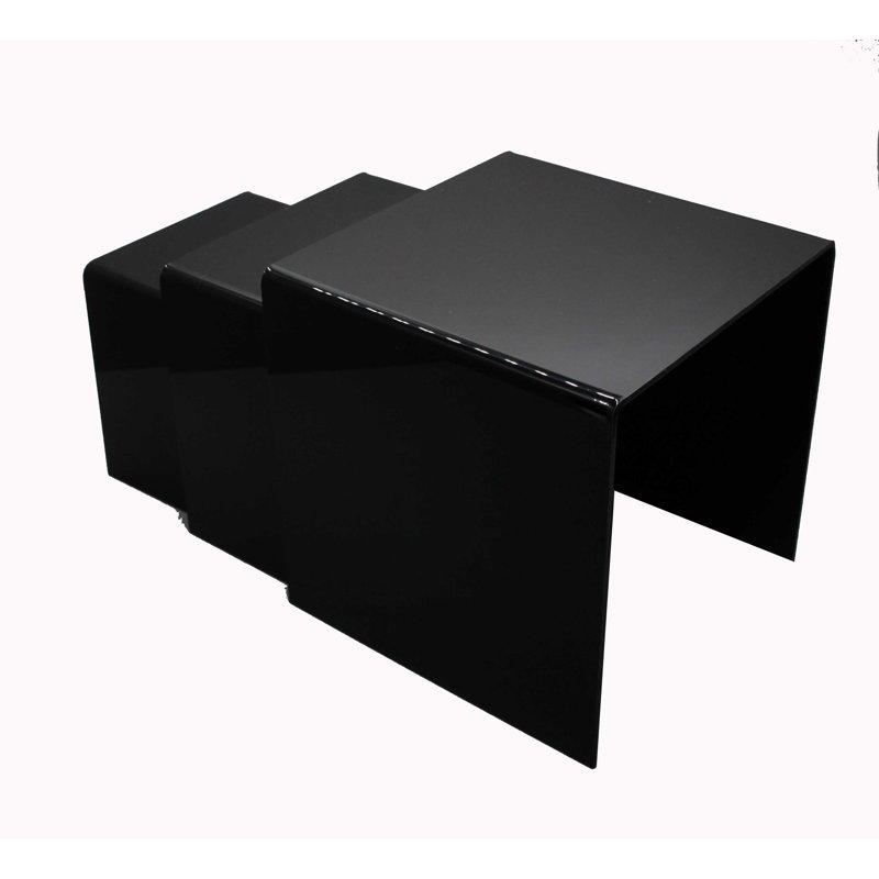 FixtureDisplays 5"6"7"Black Acrylic Display Risers - 1/8" Thick | Wayfair