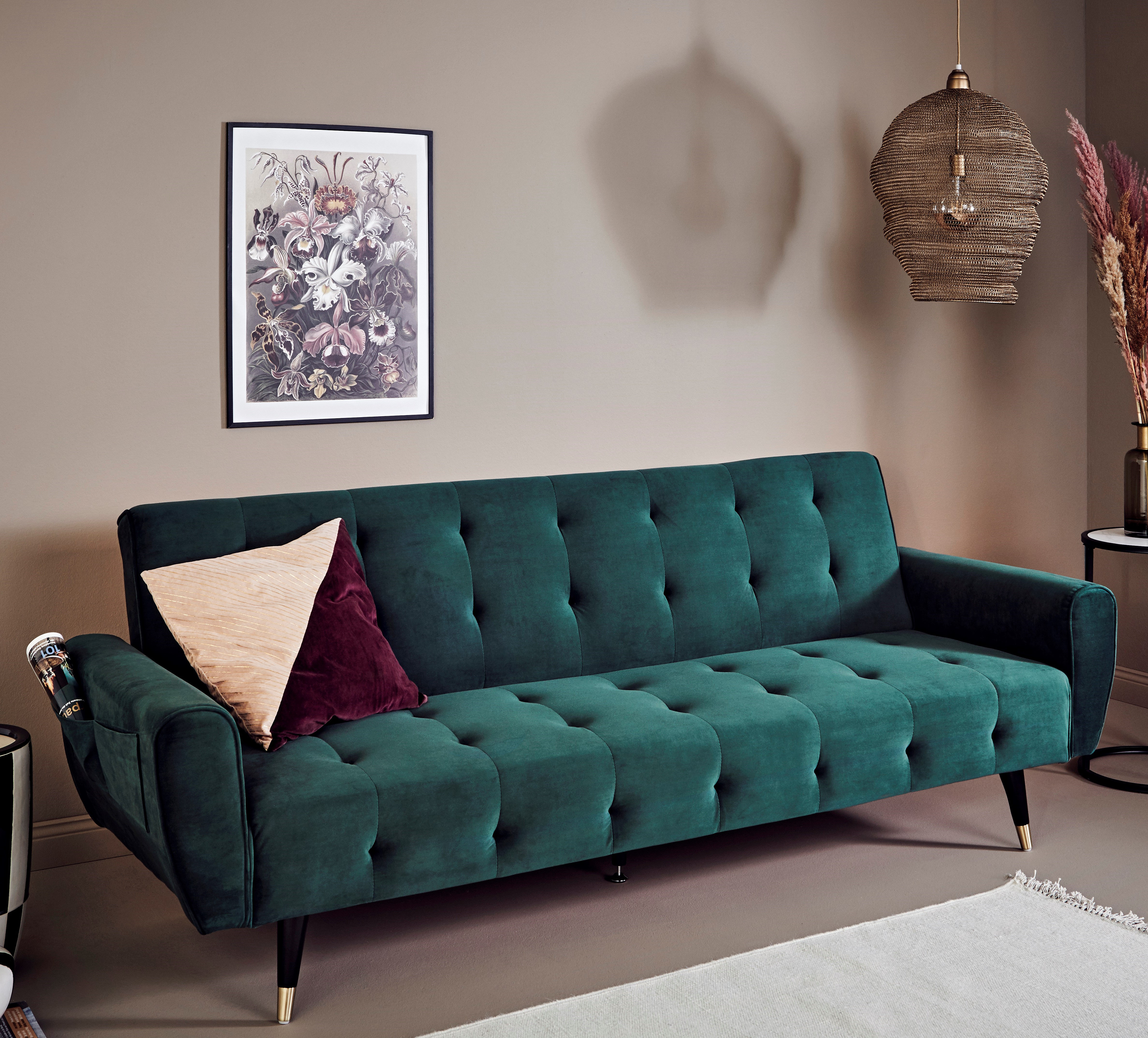Mercury Row Shiflet 3 Seater Clic Clac Sofa Bed & Reviews | Wayfair.co.uk