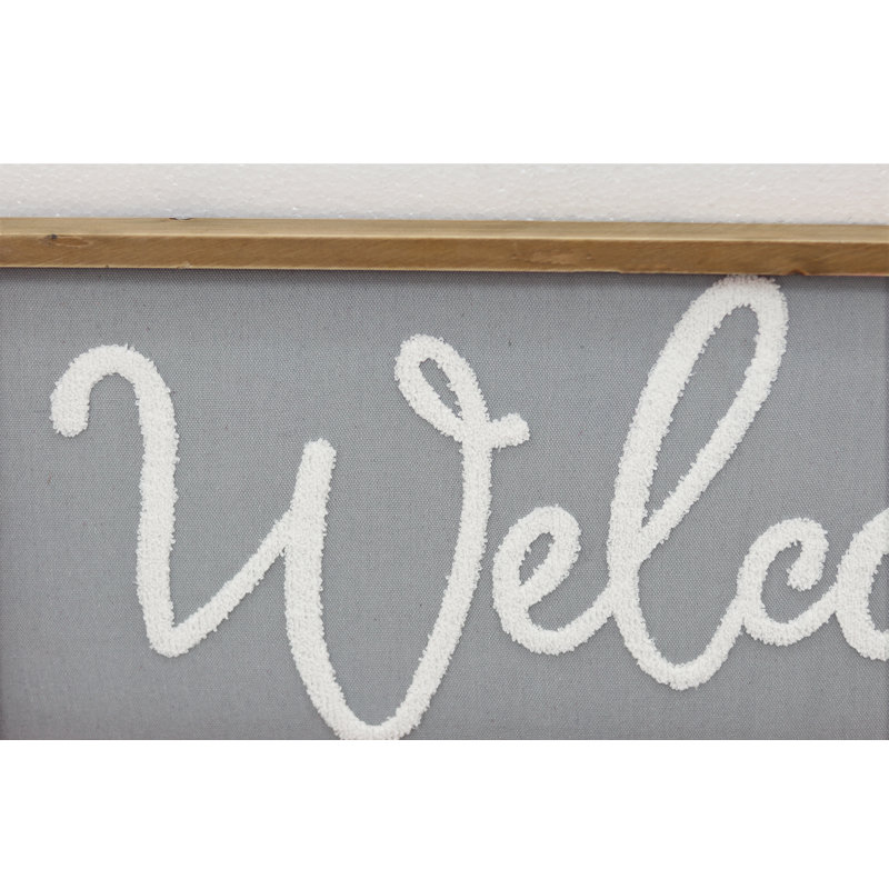 Gracie Oaks Welcome Sign Wall Décor | Wayfair