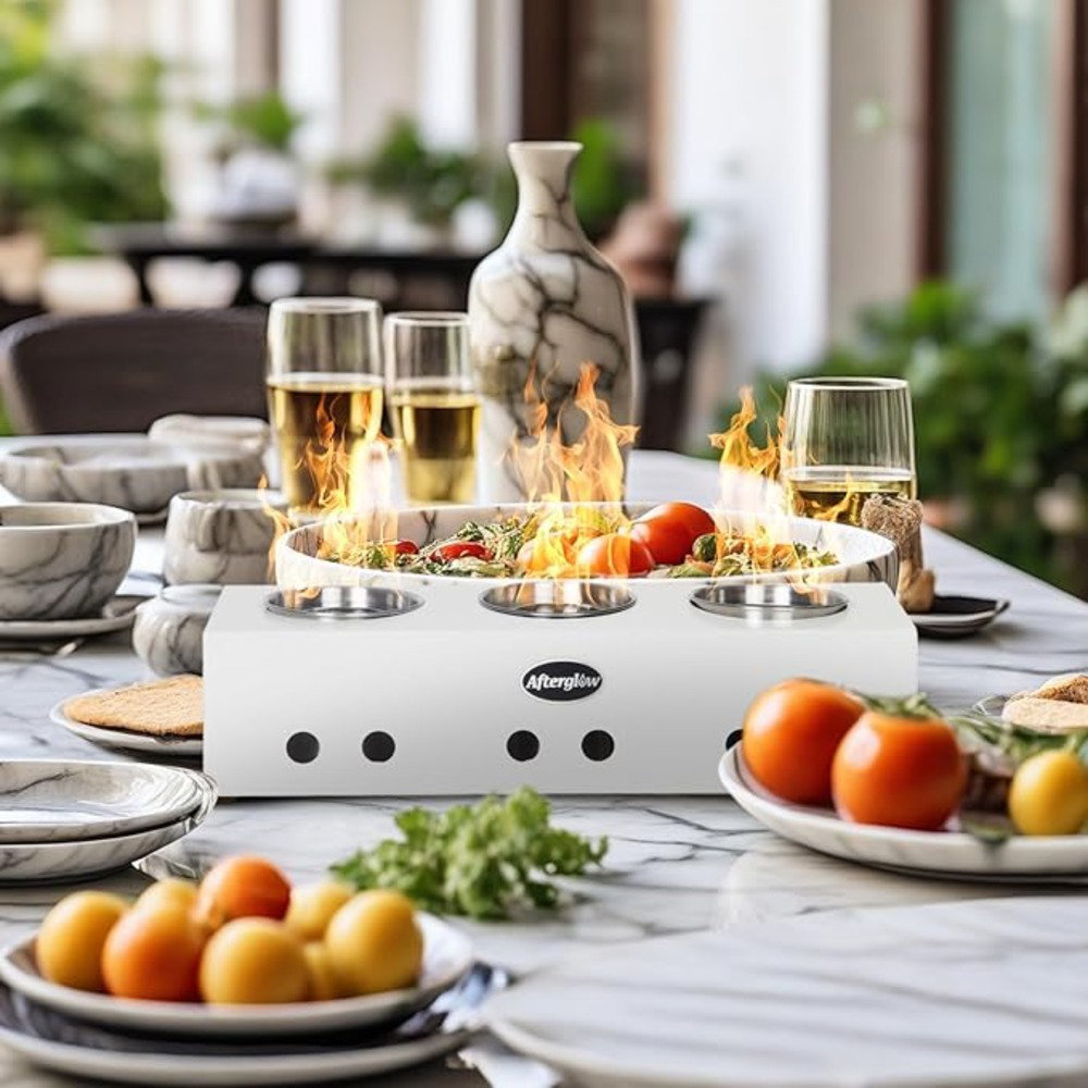 Invenitiah Machine à fumée de foyer d'extérieur sans fumée en acier à 3 ...