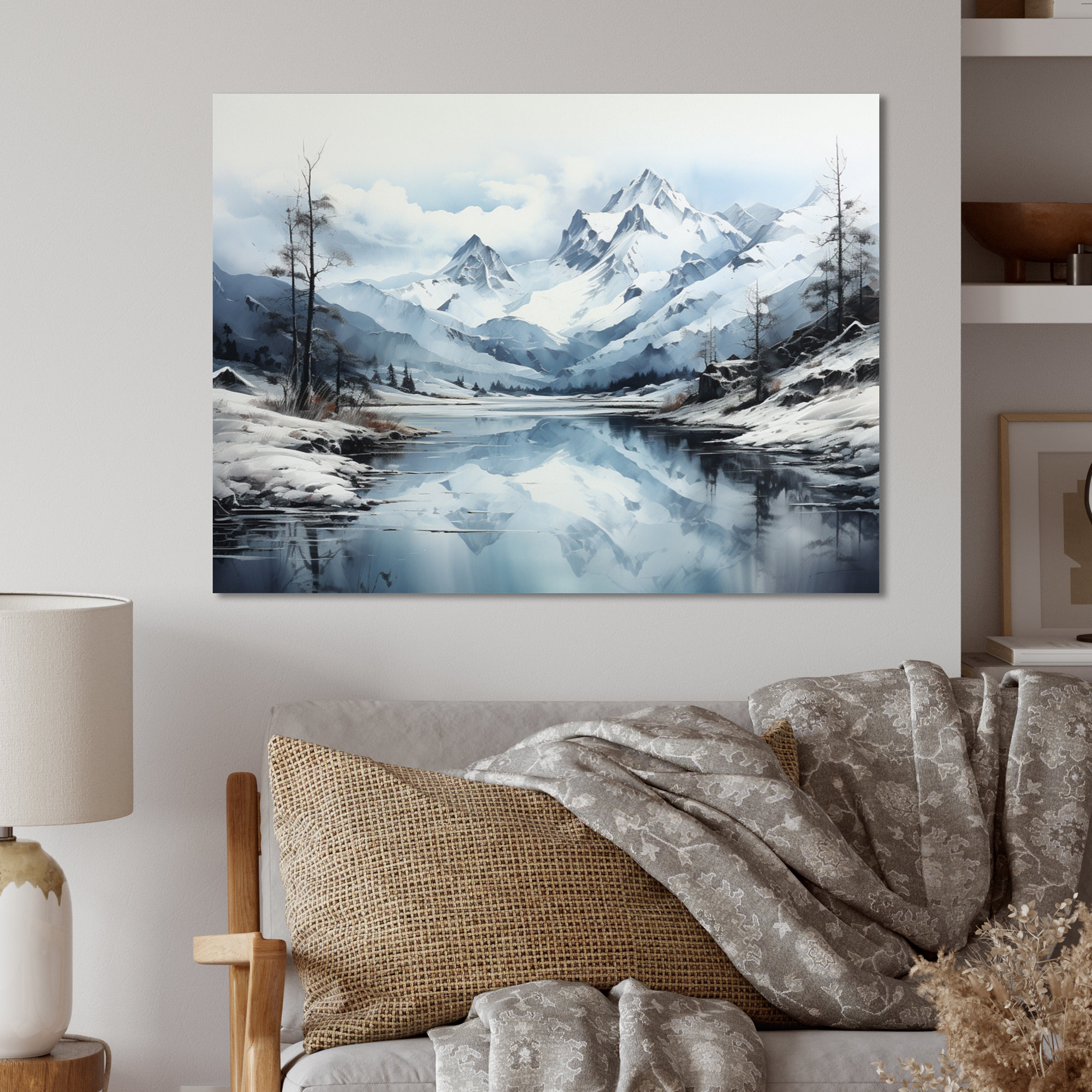 Millwood Pines Alaska Arctic Serenity I - Winter Landscape Metal Wall ...