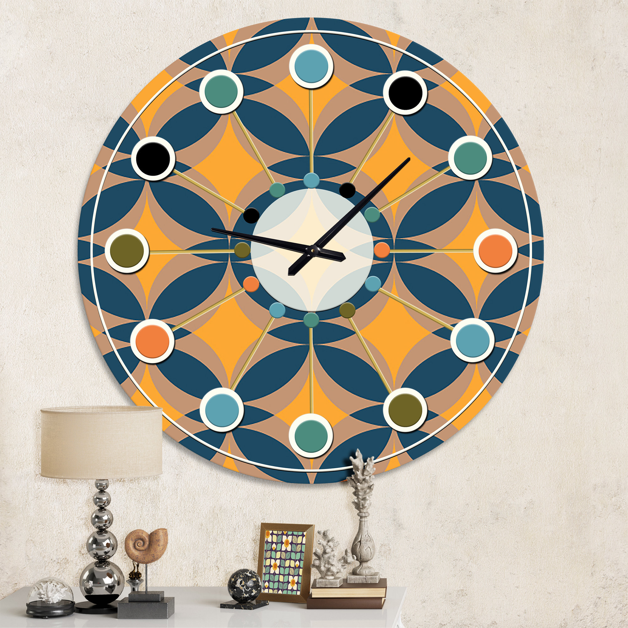 East Urban Home Abstract Retro Design III - Mid-Century Modern wall ...