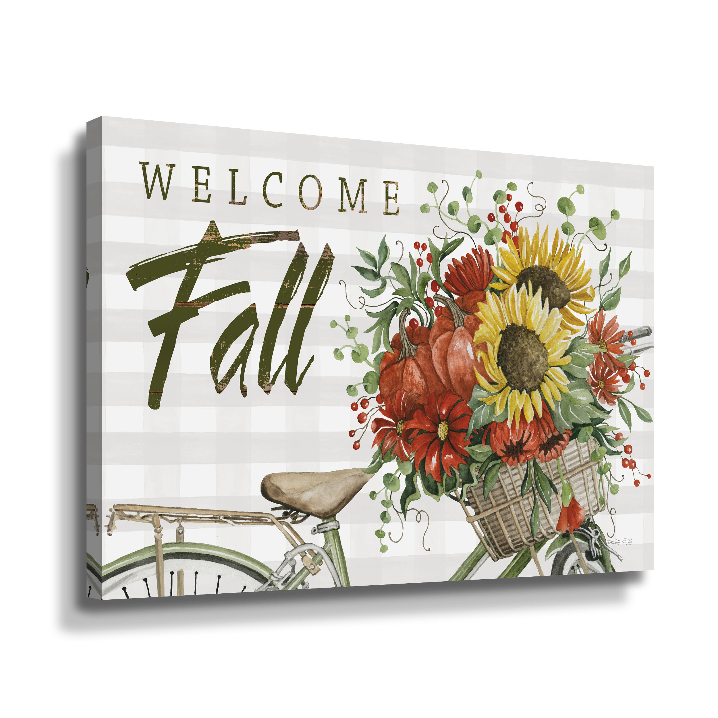 August Grove® Welcome Fall - Painting on Canvas | Wayfair