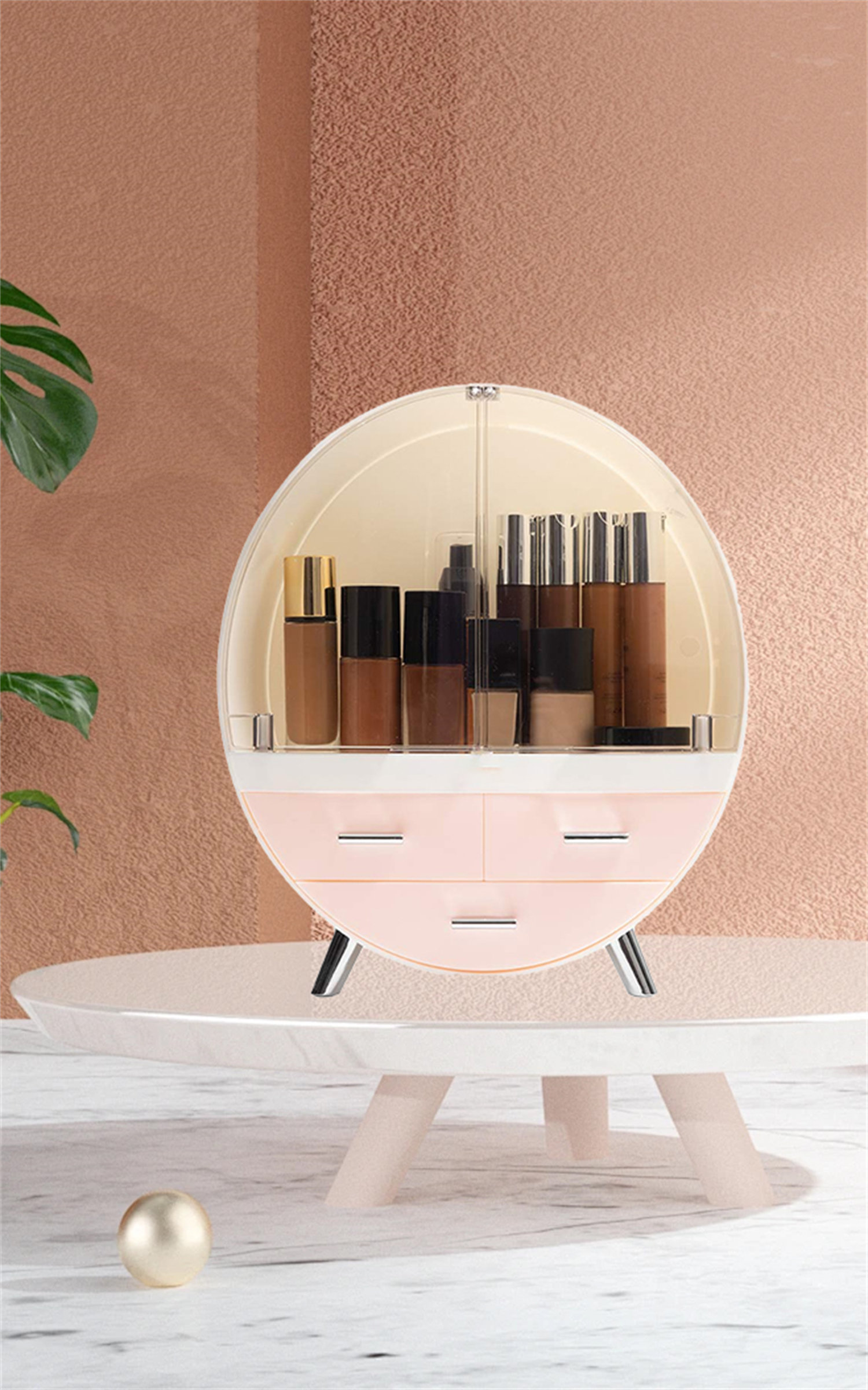 Rebrilliant Dustproof Cosmetics Storage And Organizing Box, | Wayfair