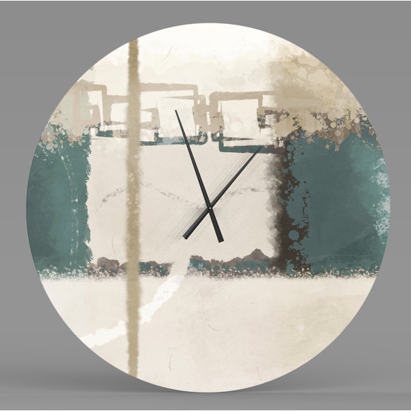Latitude Run® Lucent Uplifted Abstract Metal Wall Clock - Wayfair Canada