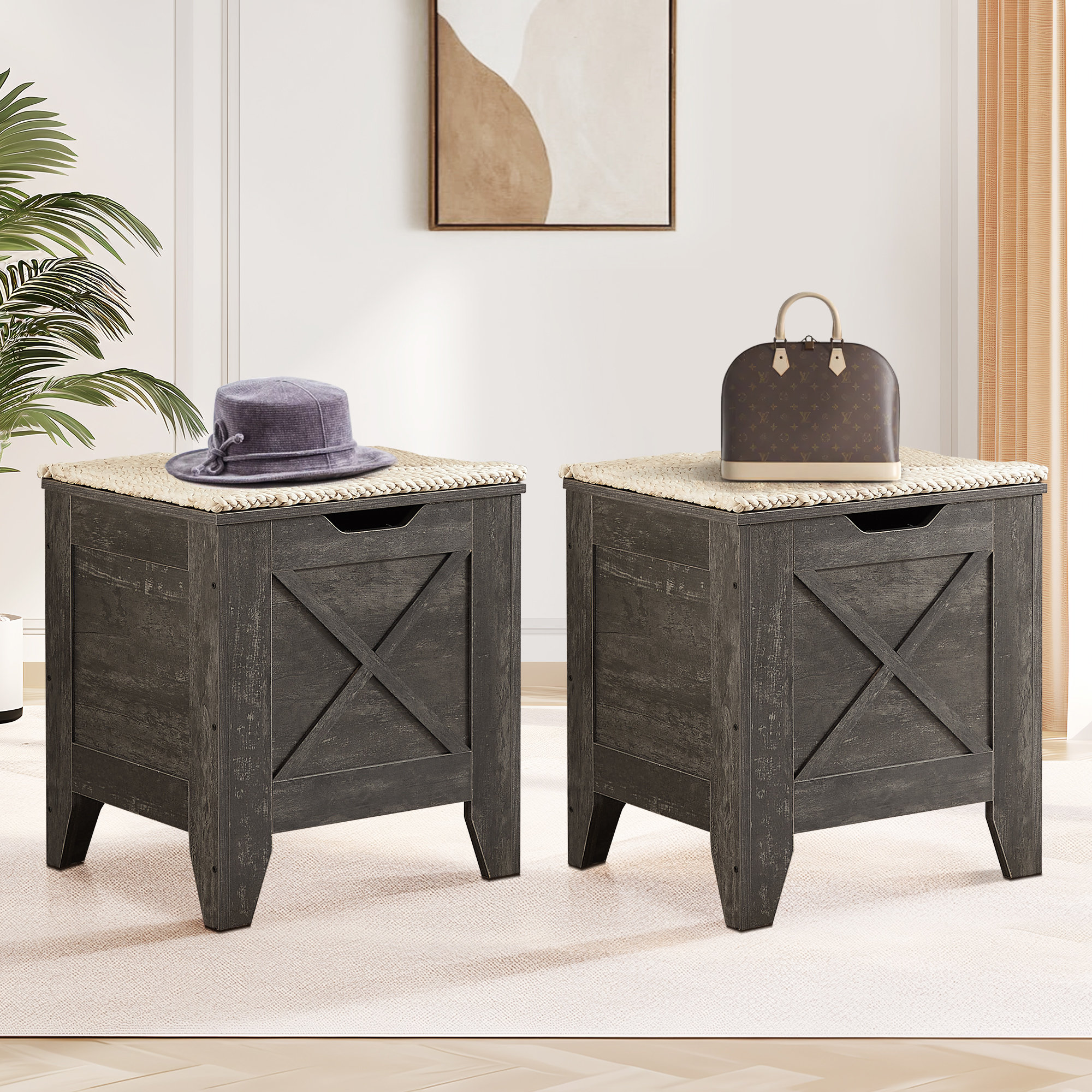 Gracie Oaks Mariliz Storage Bench | Wayfair