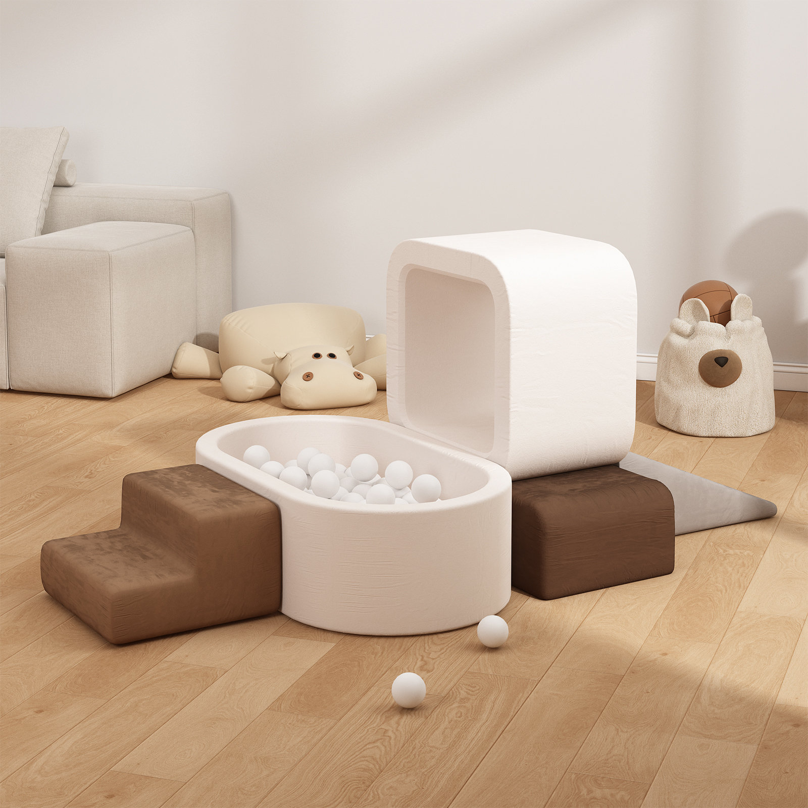 Benarita Foam Climbing Blocks and Ball Pit (Set of 6) - Wayfair Canada