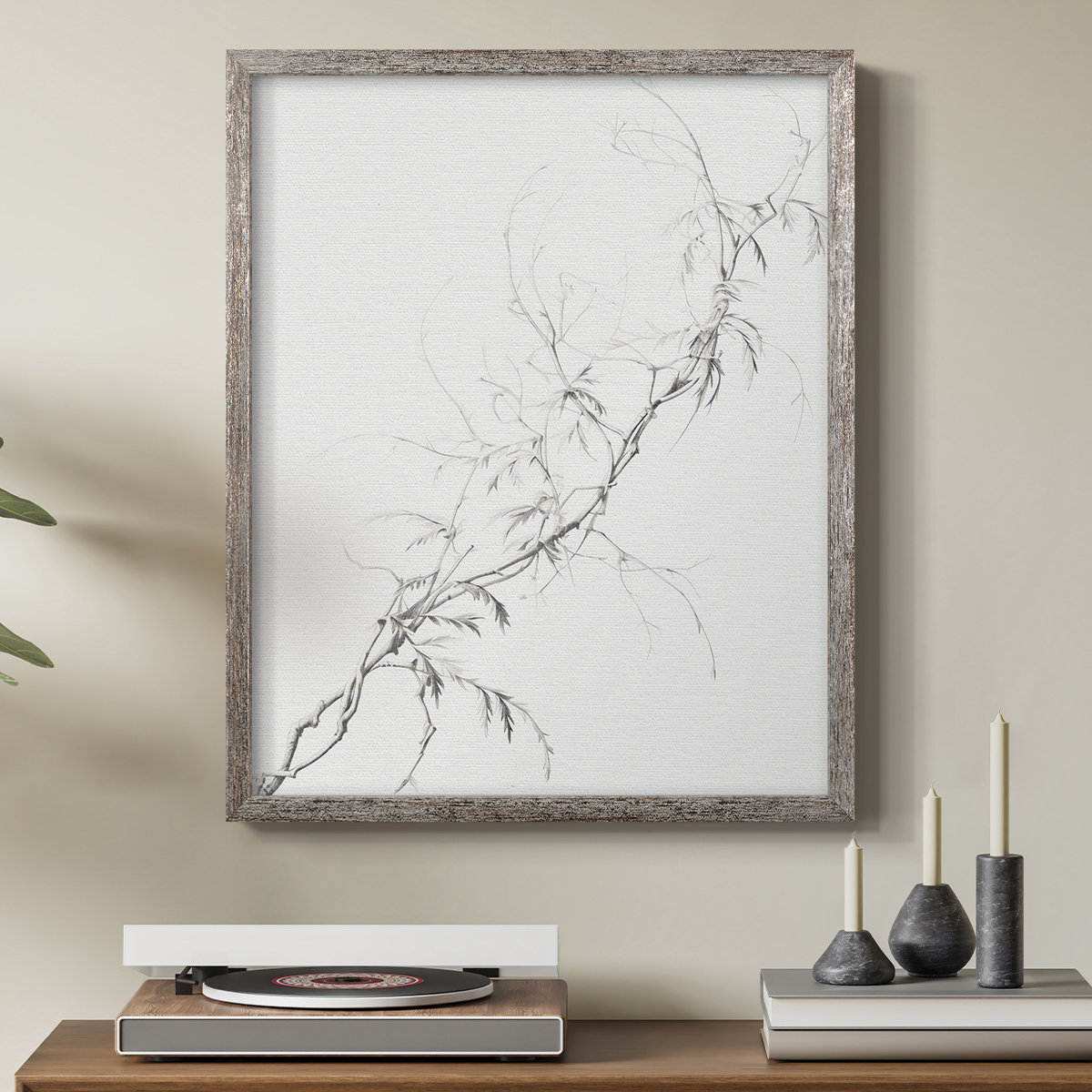 Winston Porter Vintage Floral Print XX Framed Print - Solid Wood | Wayfair