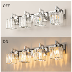 Mercer41 Kyen 4 - Light Dimmable Vanity Light | Wayfair