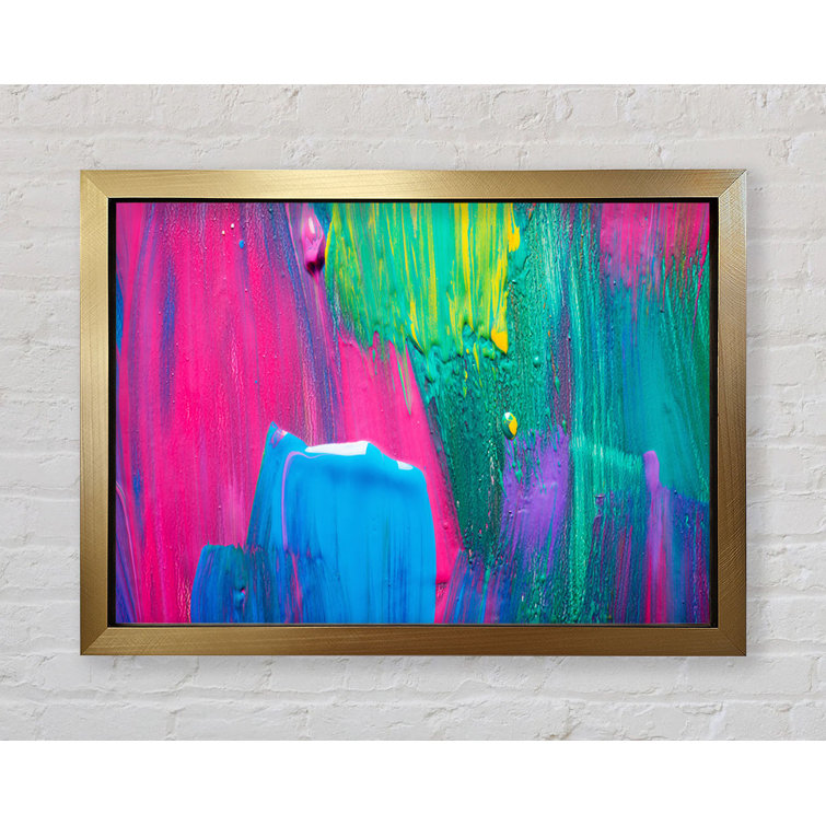 Bright Star Bold Paint Strokes - Single Picture Frame Art Prints ...