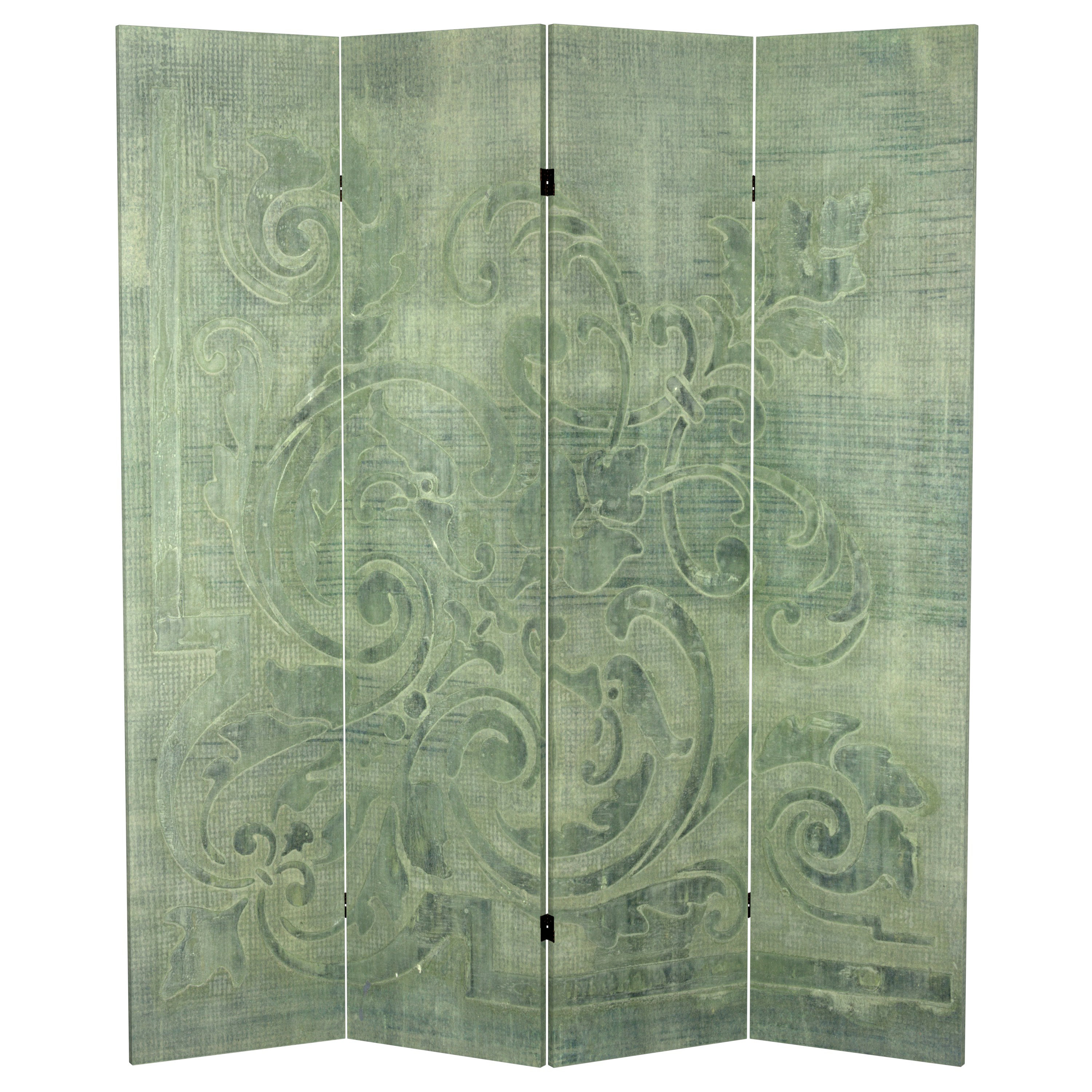 East Urban Home Harner 47.25" W x 71" H 3 - Panel Canvas Folding Room ...