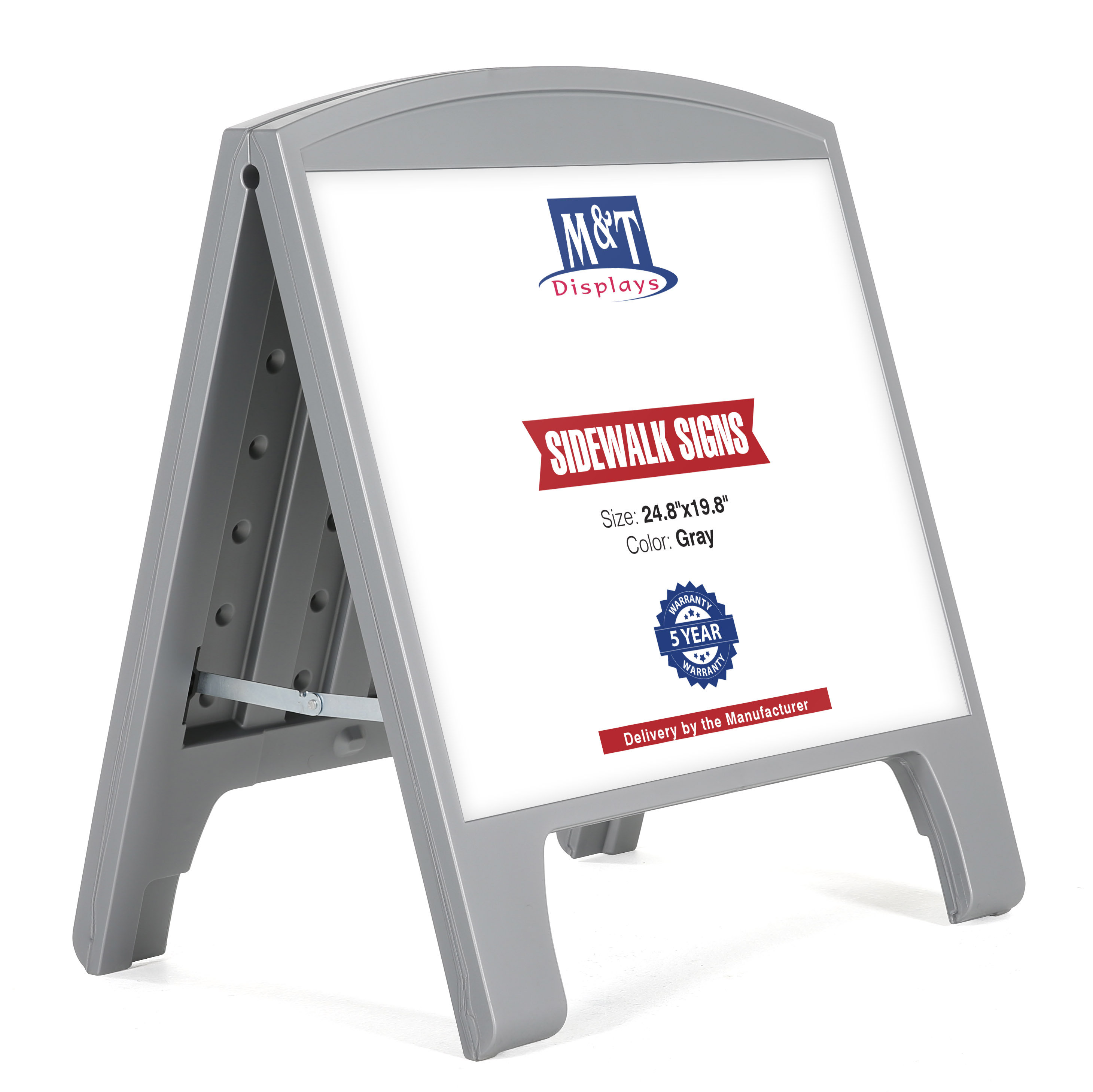 MT Displays Sandwich Board A-Frame Double-Sided Outdoor Sidewalk Sign ...