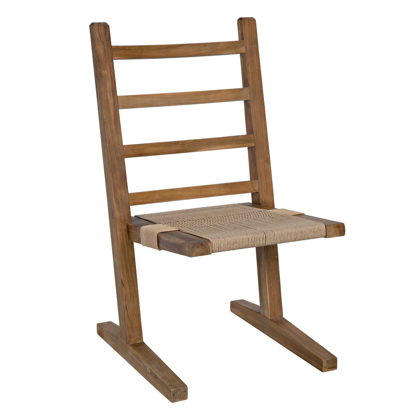 Noir Salam Ladder Back Side Chair in Brown/Beige - Wayfair Canada