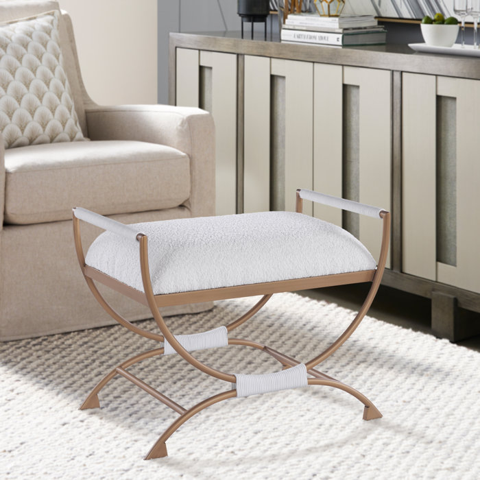 Willa Arlo Interiors Irwinton Polyester Upholstered Bench & Reviews ...