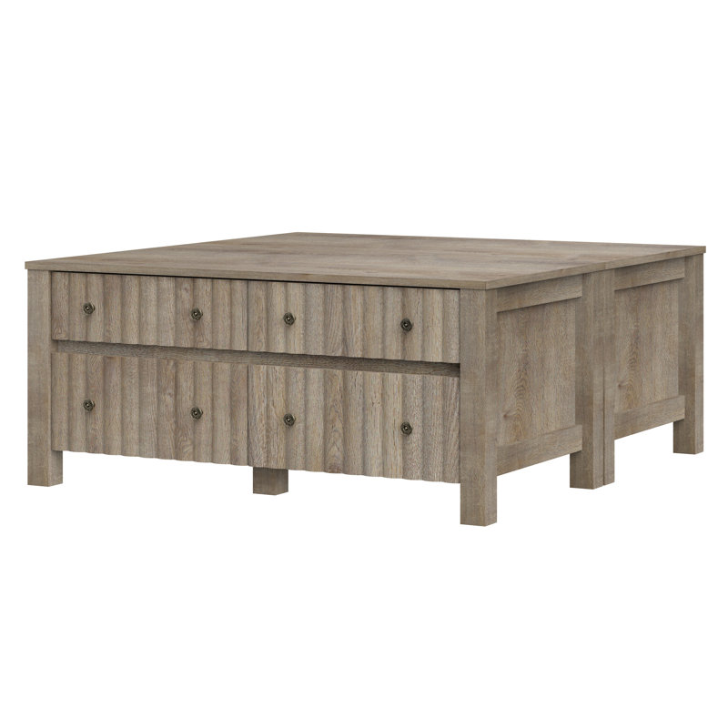 Millwood Pines Demiya 4 Legs 2 Bunching Tables with Storage | Wayfair