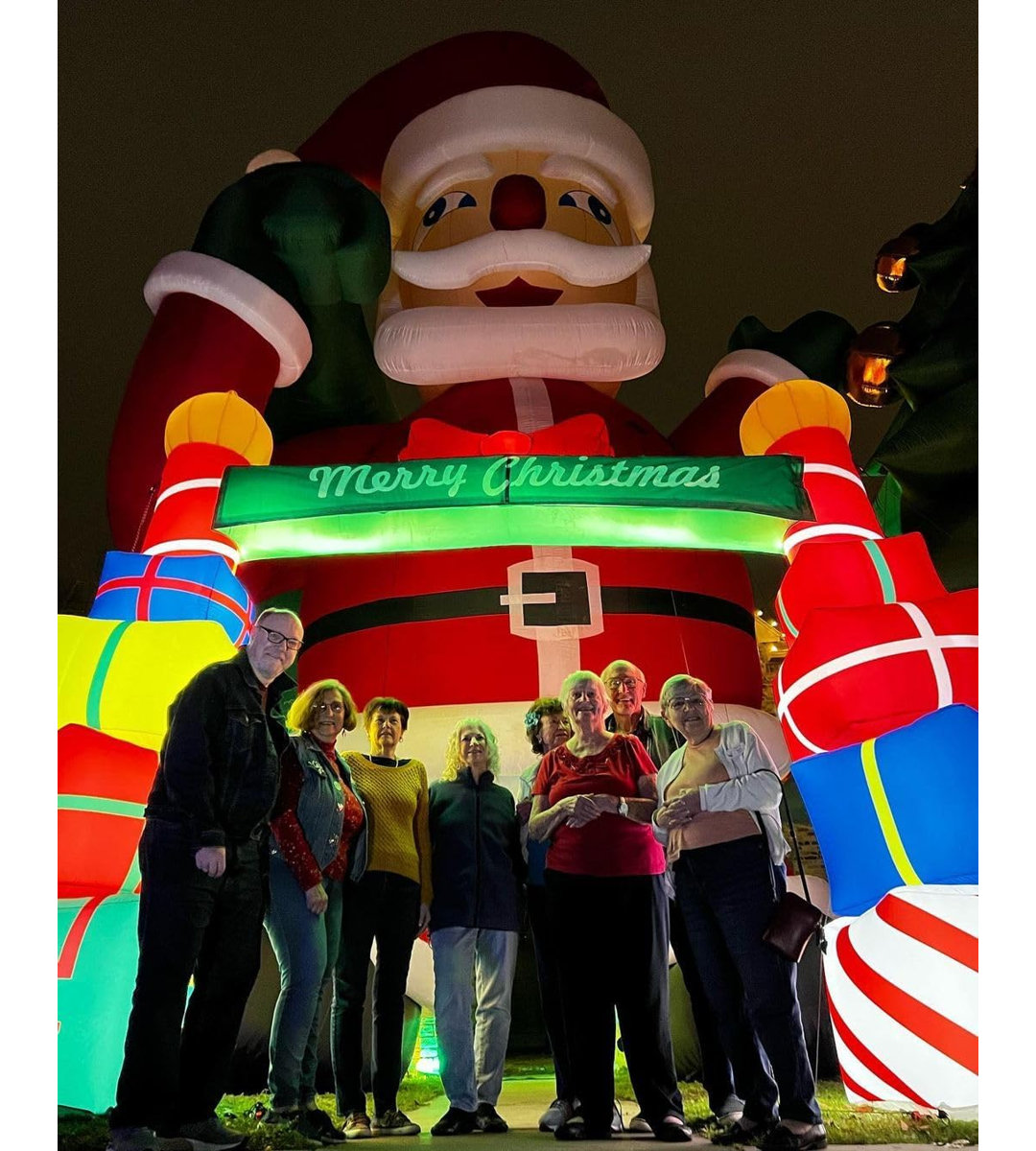 Connsann 33ft Giant Inflatable Santa With Blower, Extra Large Santa ...