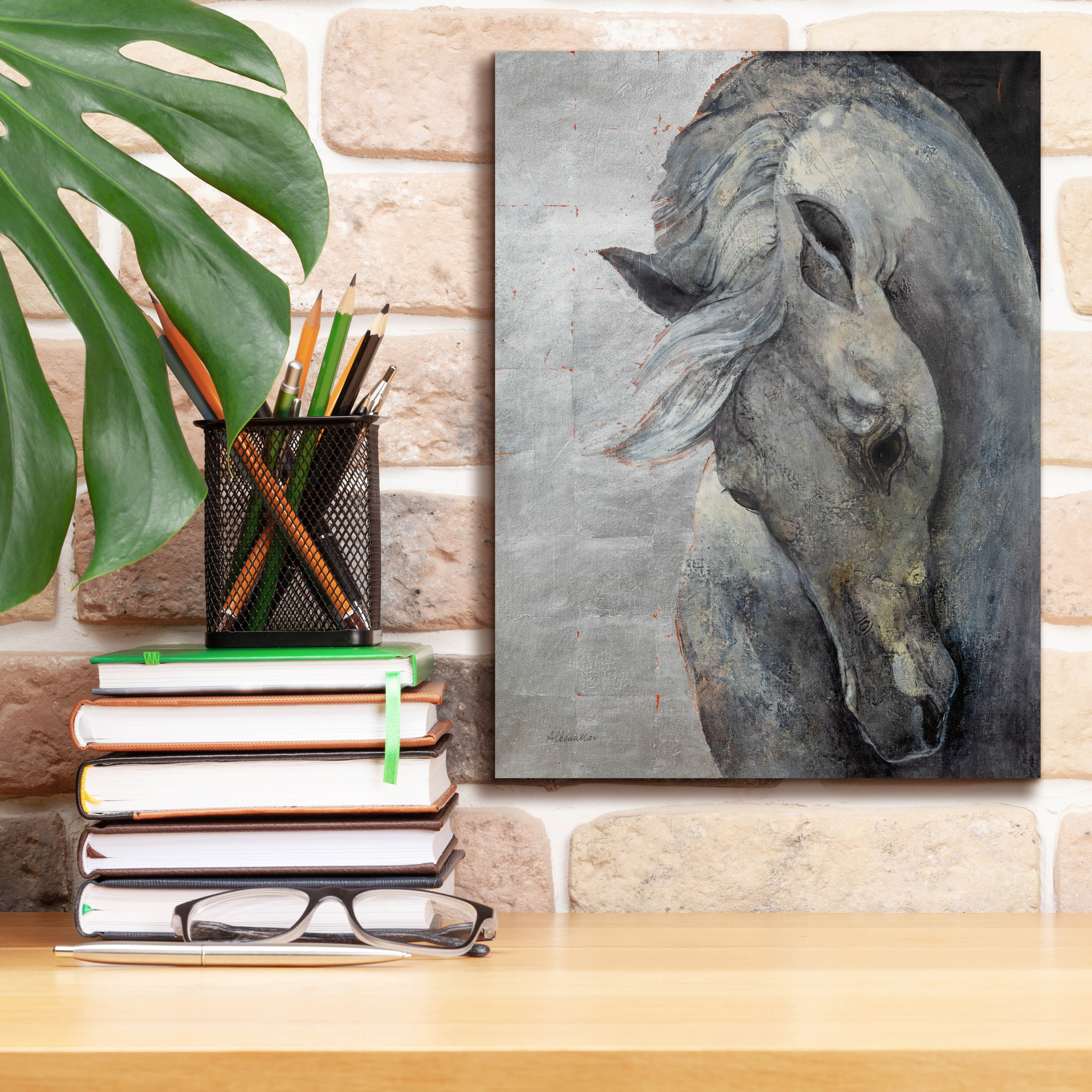 Epic Graffiti 'Shy Grey No Tear' by Albena Hristova Canvas Wall Art | Wayfair