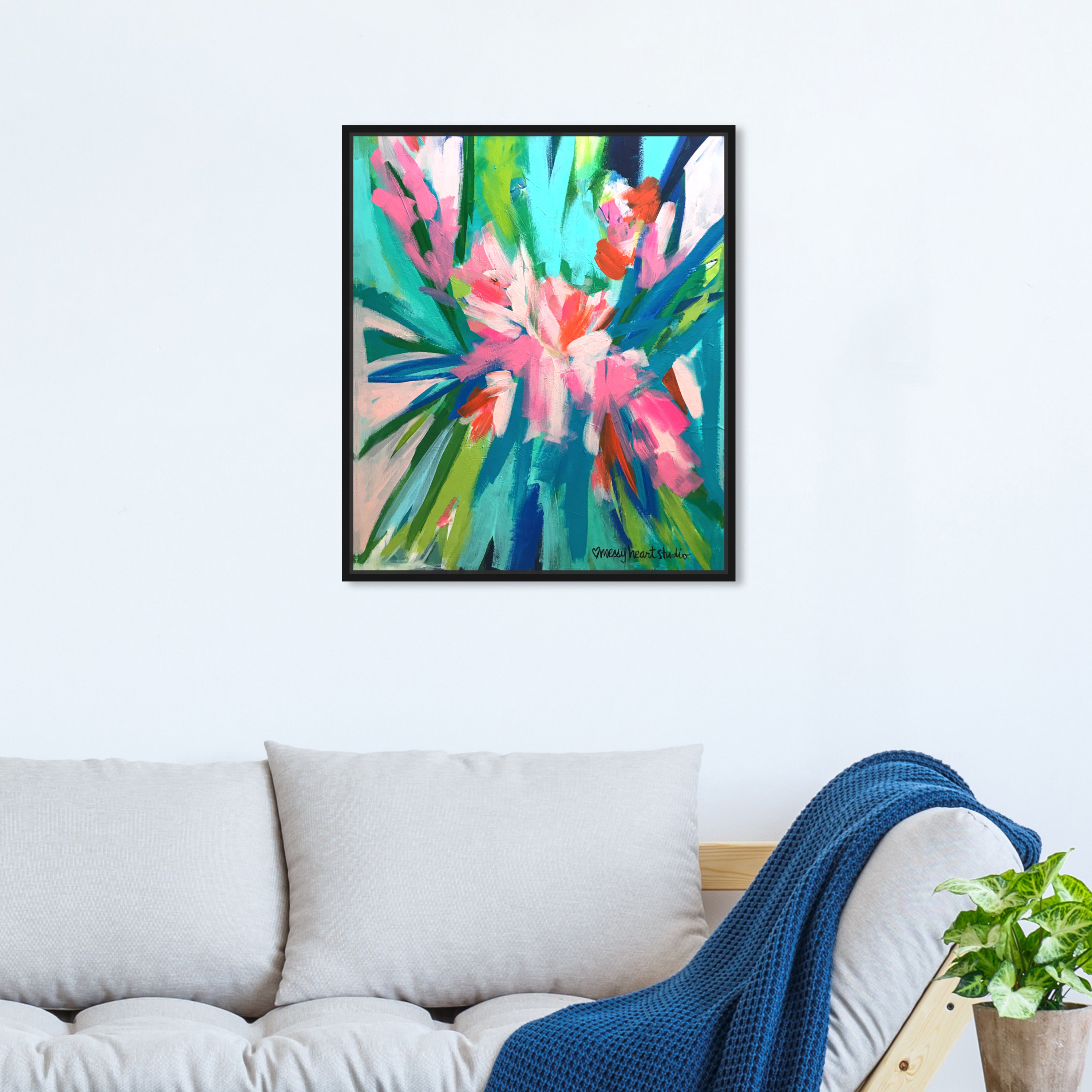 Oliver Gal Prints Lourdes Wackes -Garden Party II, Tropical Flower ...