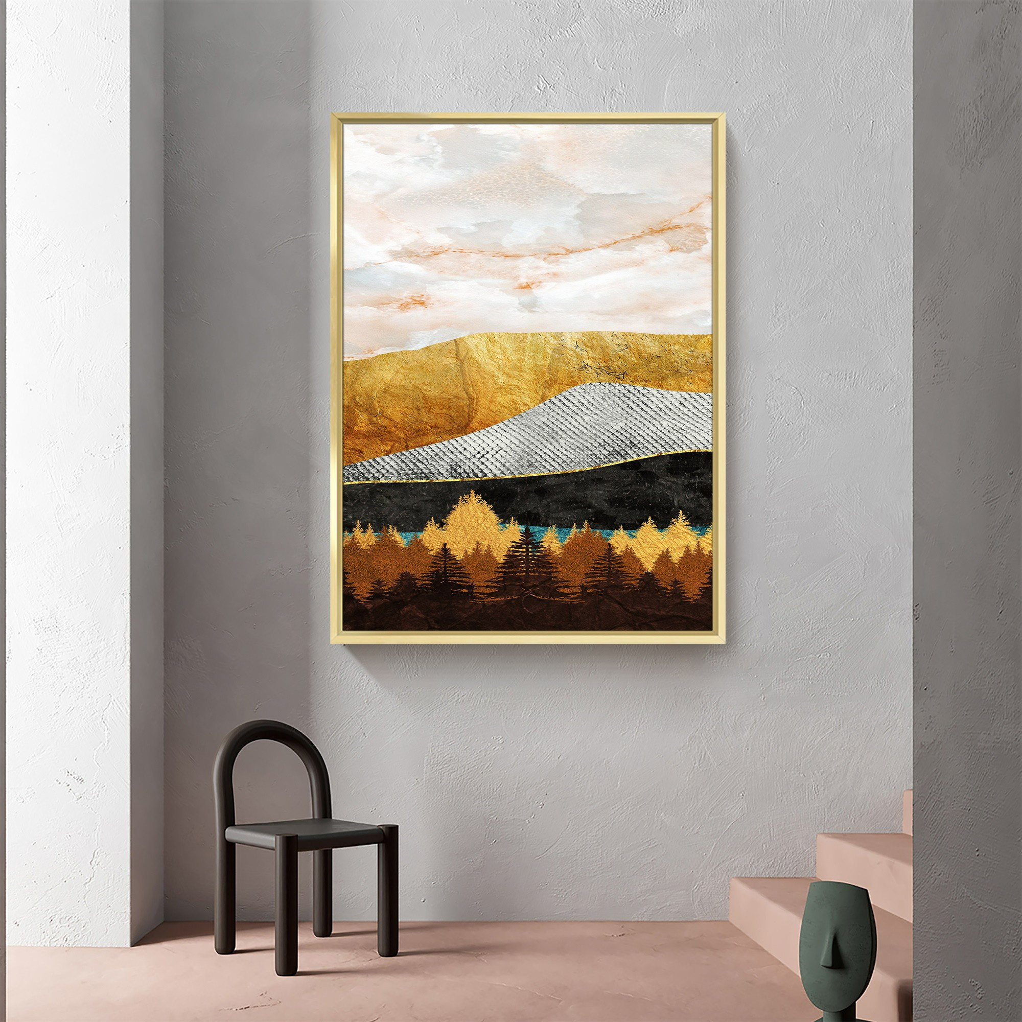 Loon Peak® Floater Frame Graphic Art on Canvas | Wayfair
