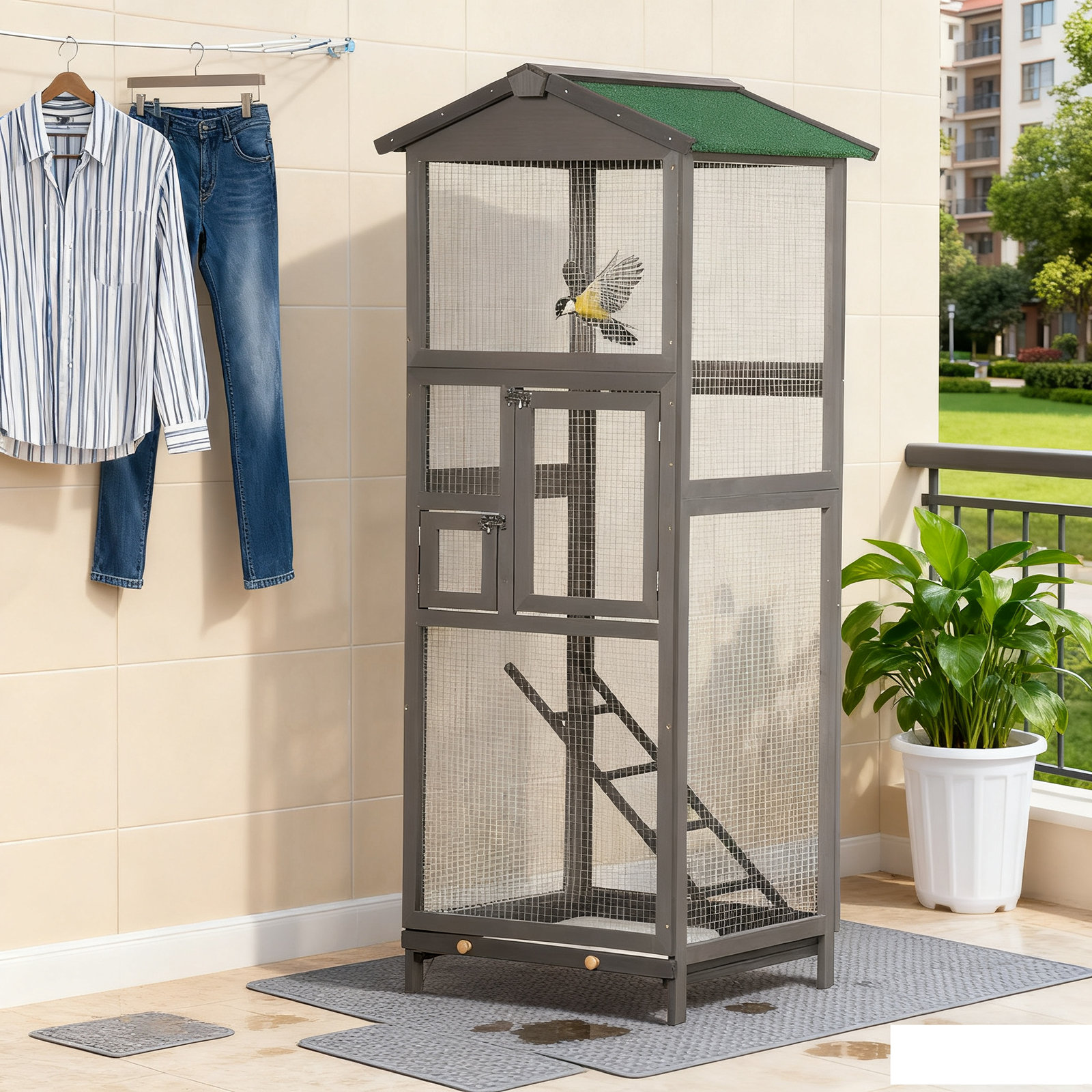 Tucker Murphy Pet™ Spacious Bird Cage For Small Birds/finches, Perfect ...