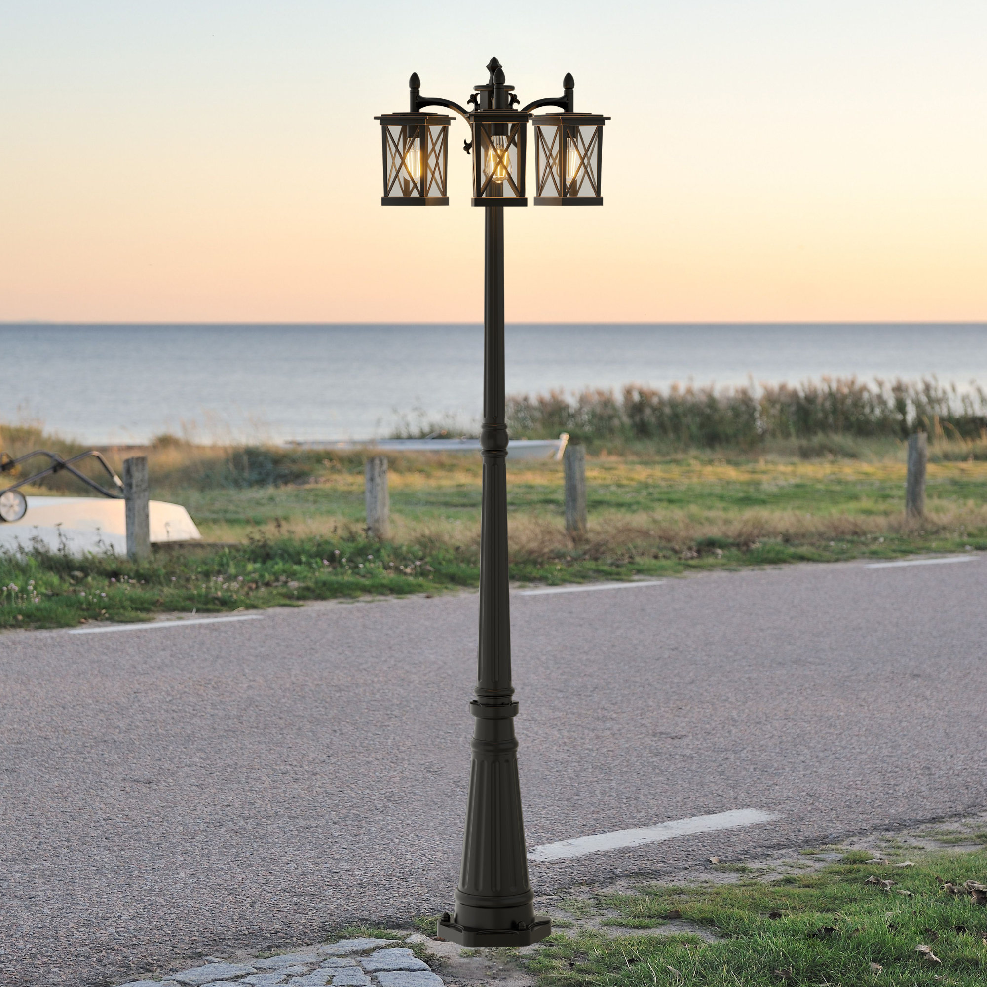 Alcott Hill Outdoor Lamp Post Light Porch Lamp Vintage Lantern ...