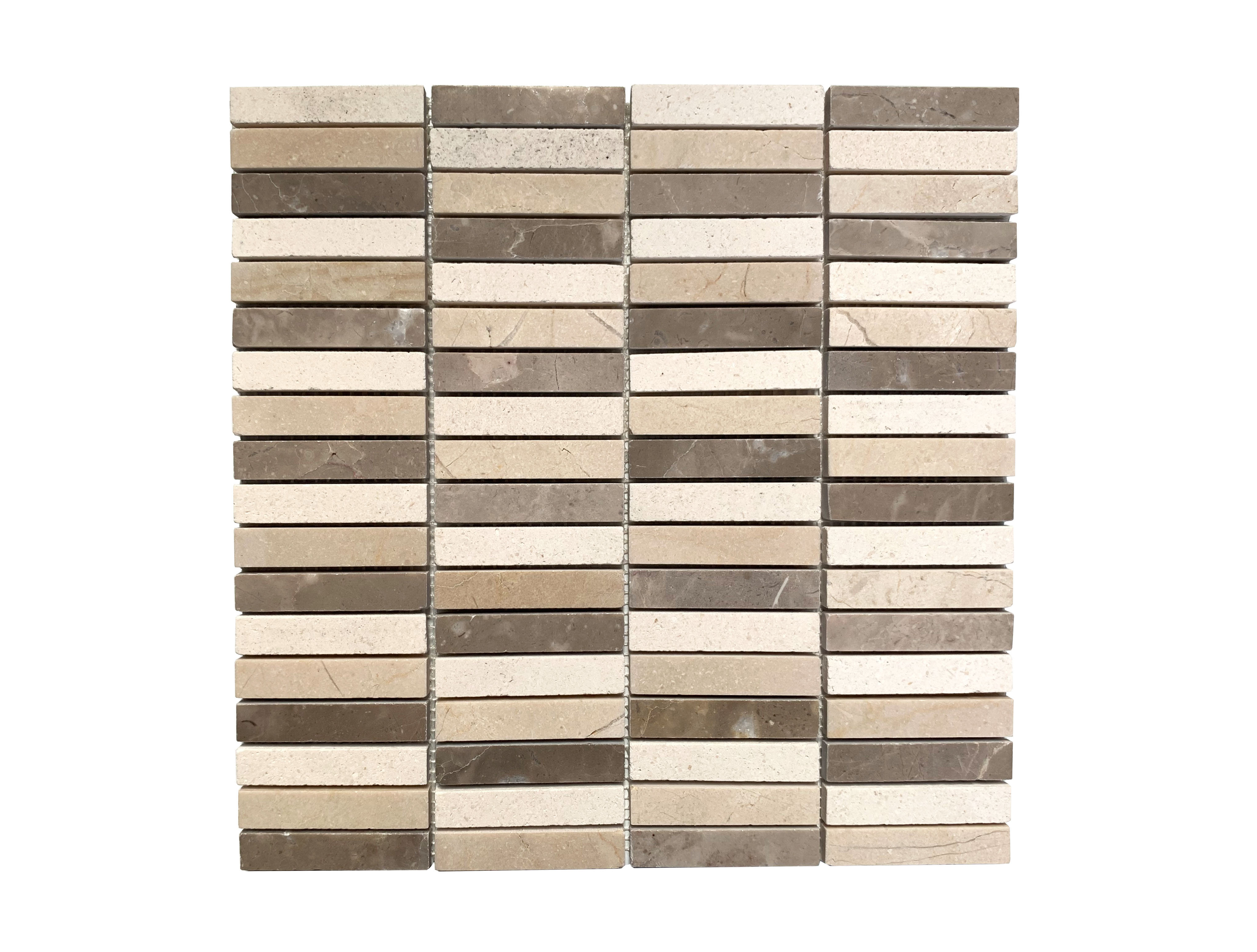 Bloom Stone 1" x 3" Limestone Linear Mosaic Wall & Floor Tile | Wayfair