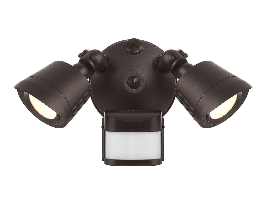 Savoy House LED Motion Sensored Double Flood Light in White & Reviews ...