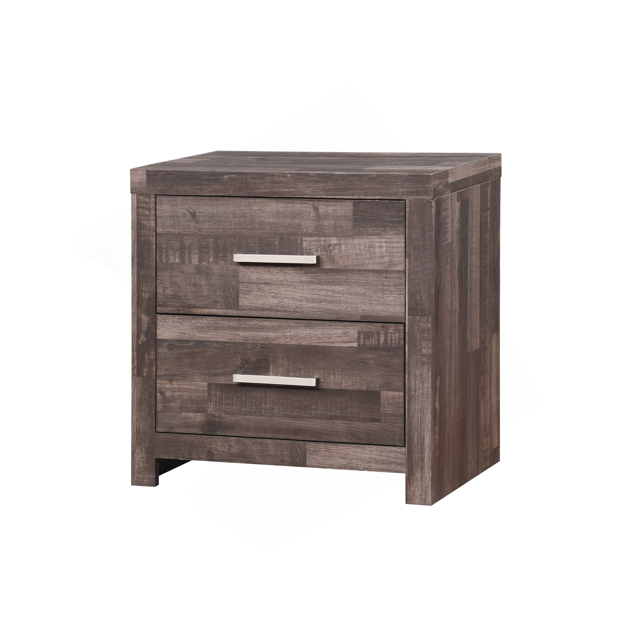 Millwood Pines Charming Rustic Wooden Nightstand With Spacious Drawers ...