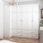 Wildon Home® Wardrobe Set With Top Cabinet And Corner Unit, 2-Door, 98. ...