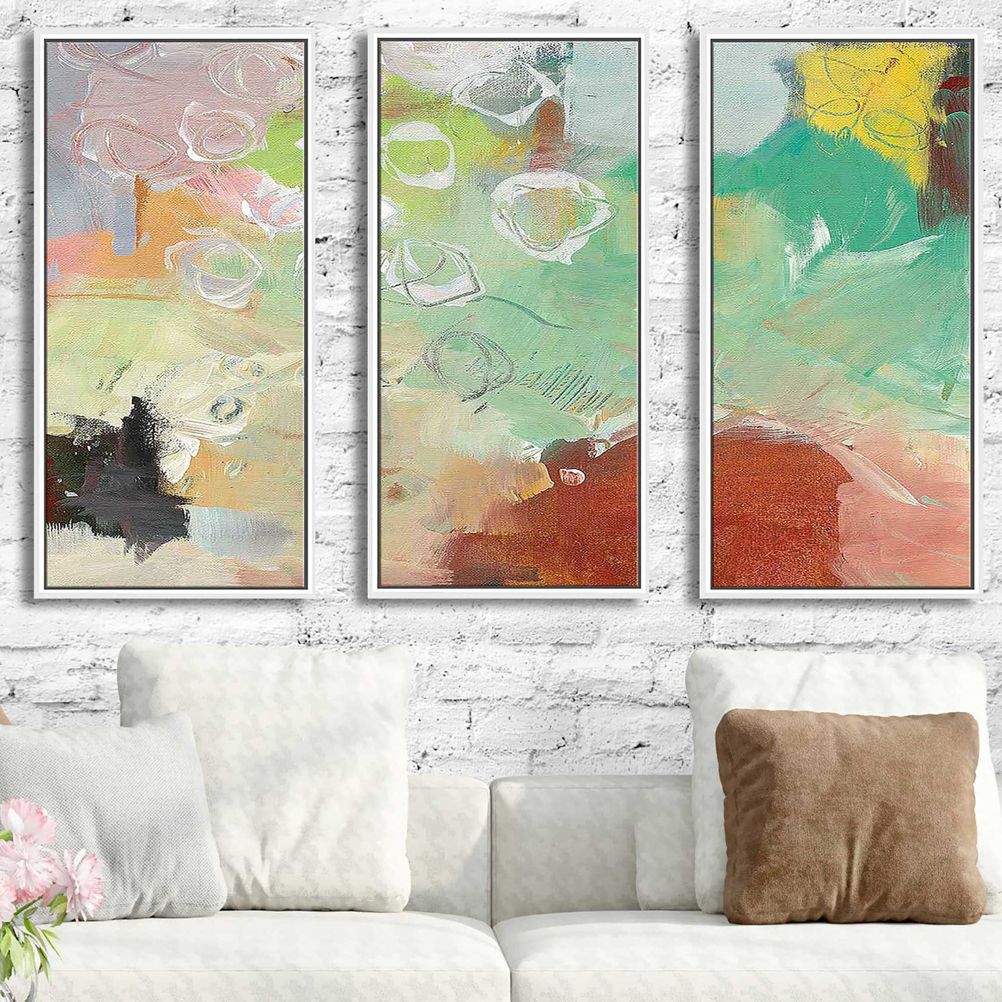 Picture Perfect International "Summer Rising III Crop" 3 Piece Print On ...