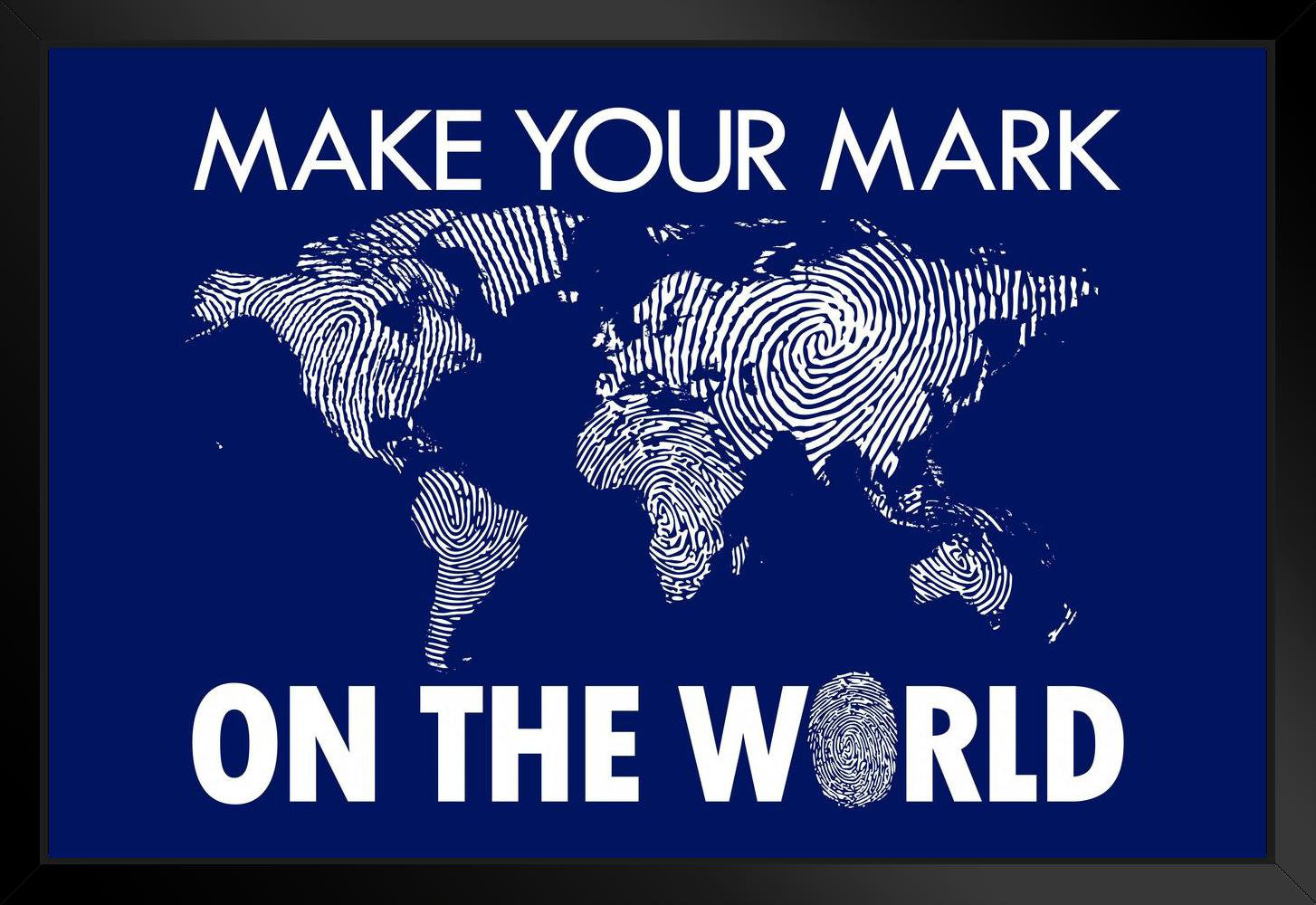 Trinx Make Your Mark On The World Blue Map Travel World Map ...