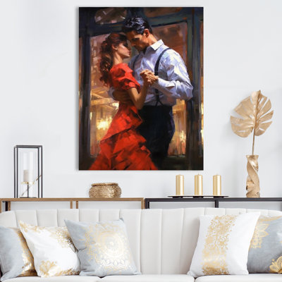 dancing couple wall art