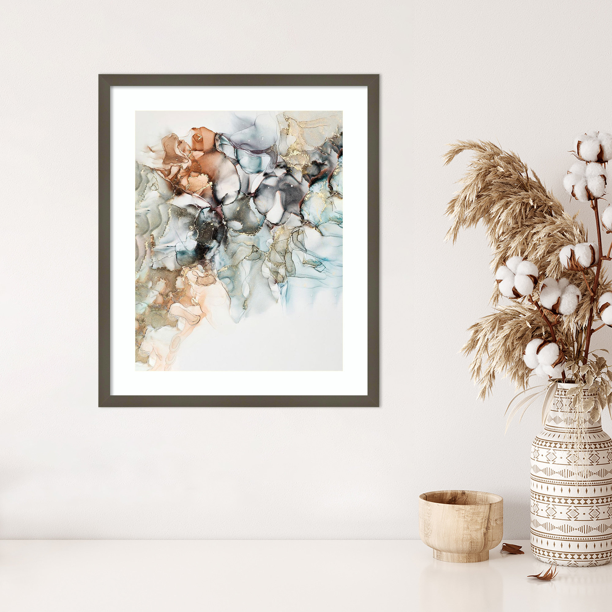 Lark Manor™ Abstract Flow II by Incado Wood Framed Wall Art Print | Wayfair