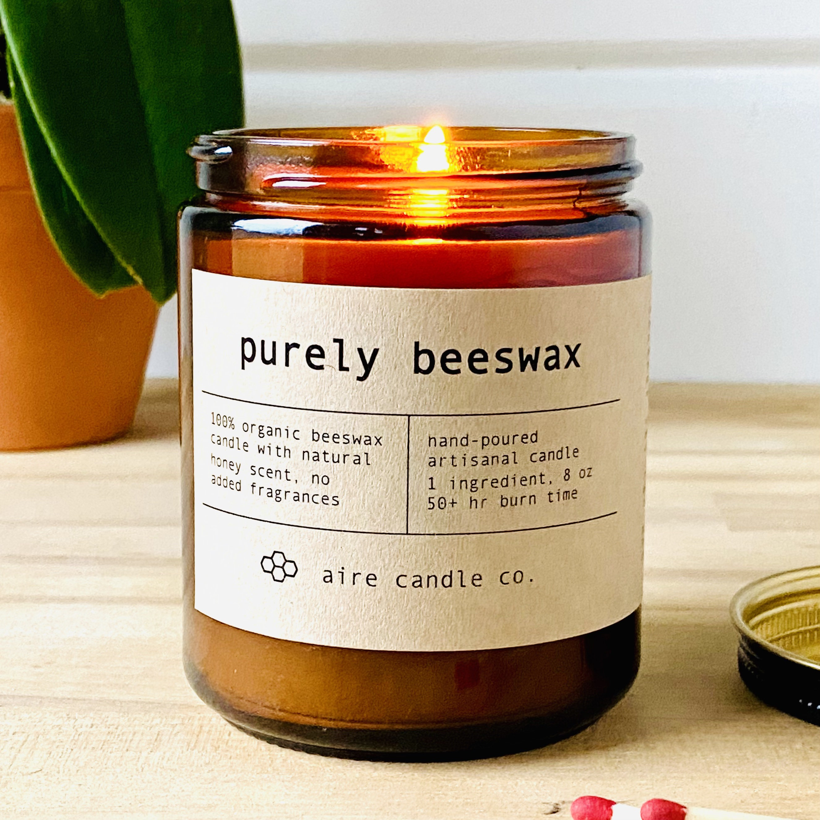 aire candle co. Purely Beeswax Candle | Wayfair