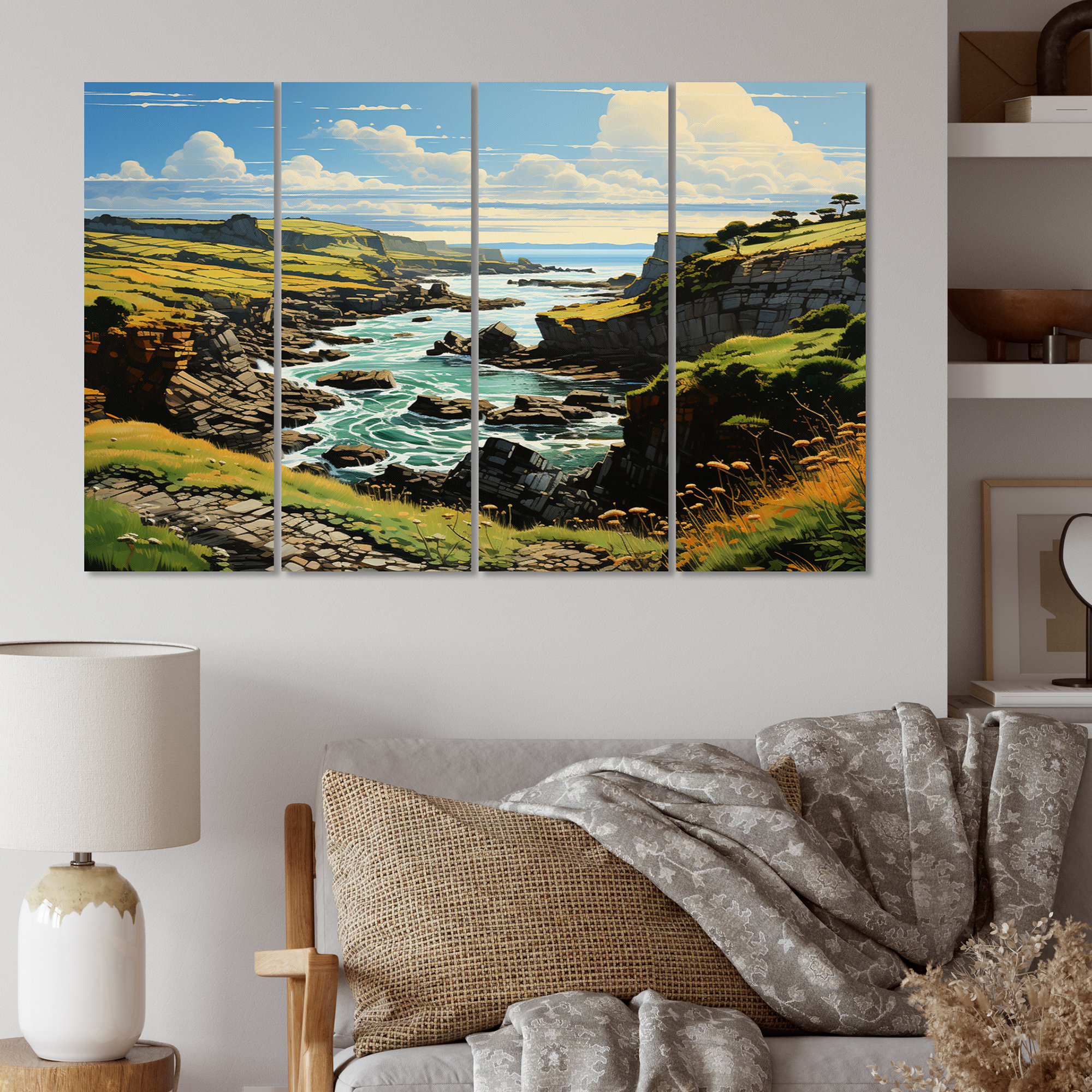 DesignArt Ireland Emerald Isle This I - Landscapes Metal Wall Decor Set ...