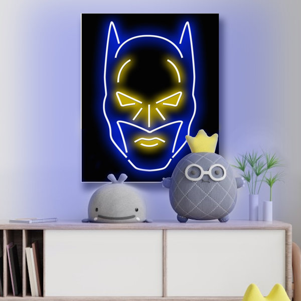 Happy Larry Neon Sign Light Batman Home/Wall Decor | Wayfair.co.uk
