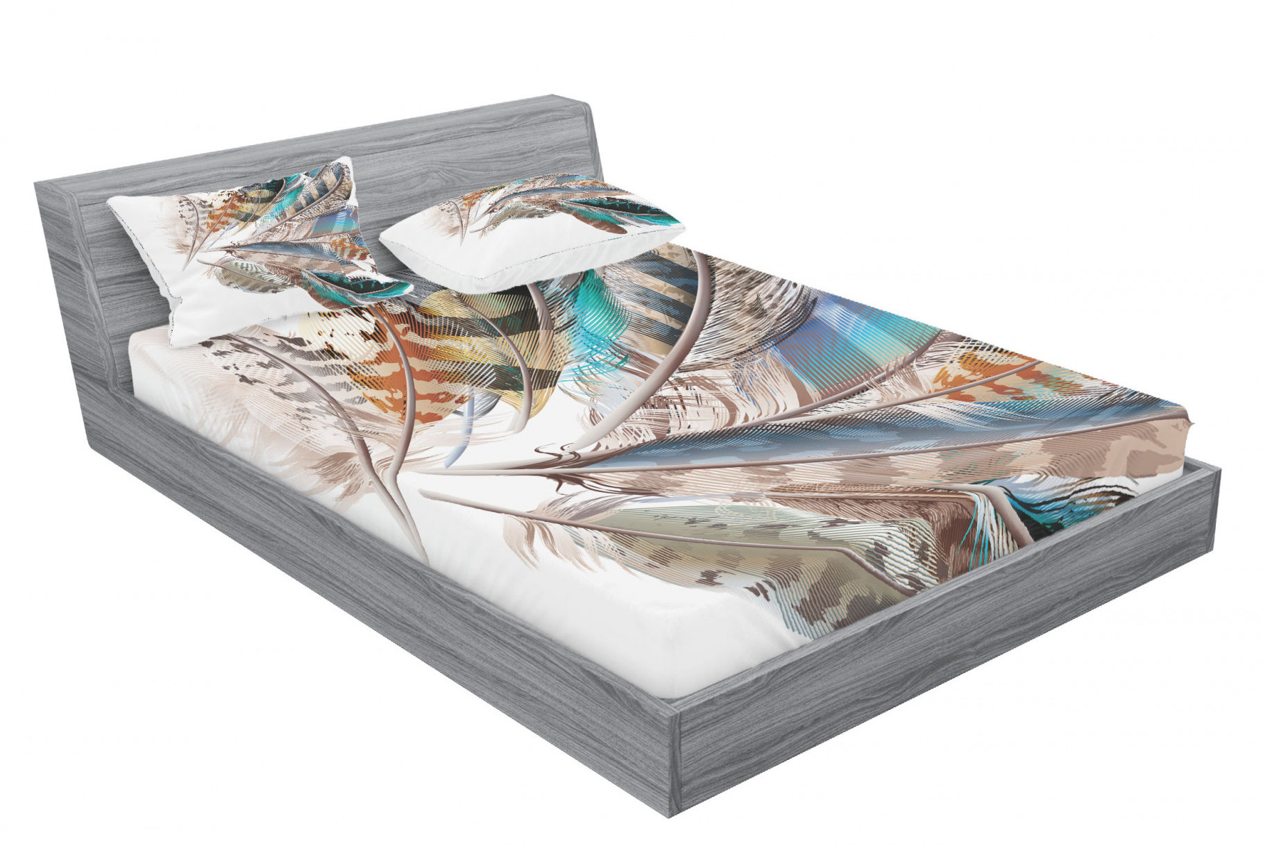 Ambesonne Feathers Sheet Set | Wayfair