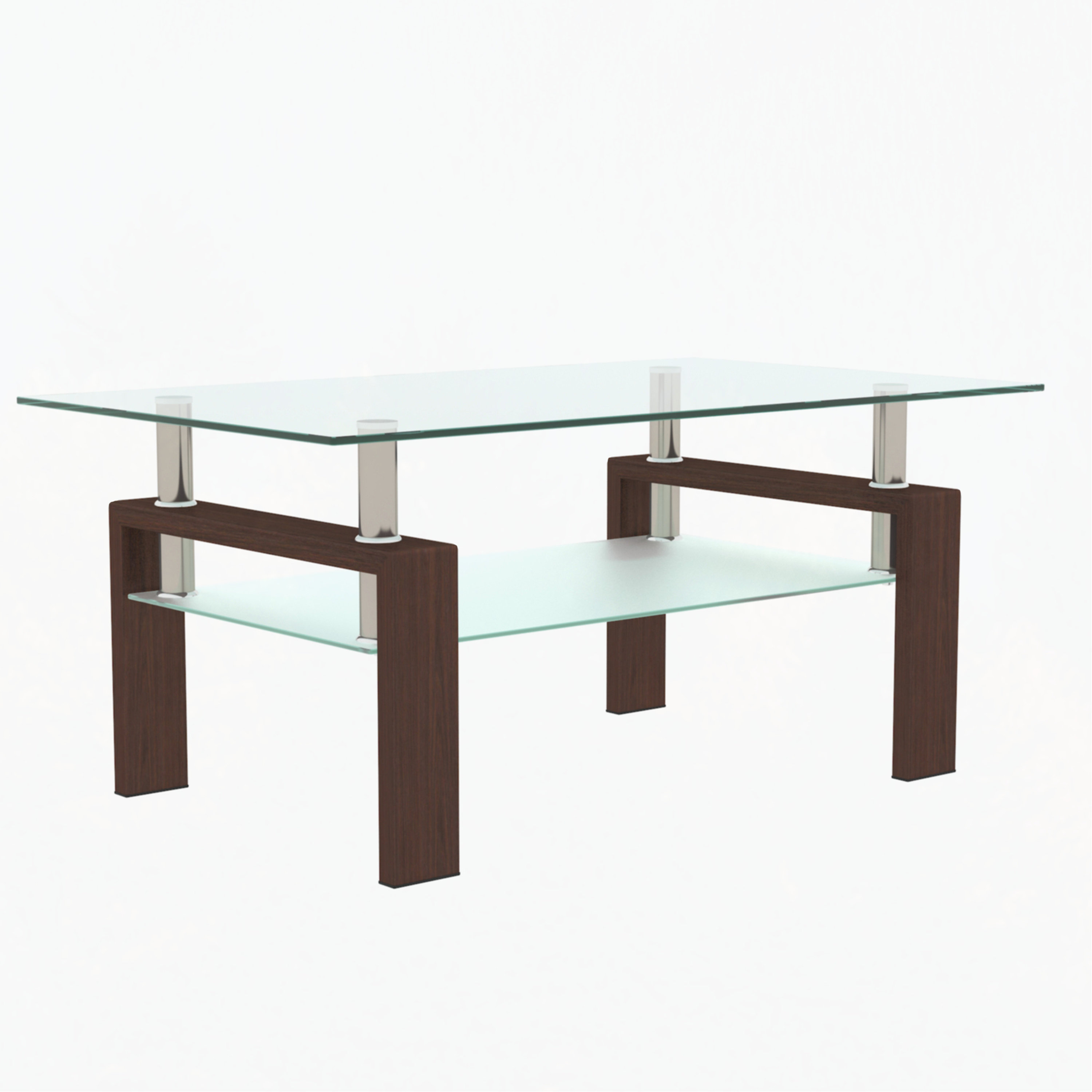 Brayden Studio® Rectangle Glass Coffee Table, Coffee Table, Modern Side ...
