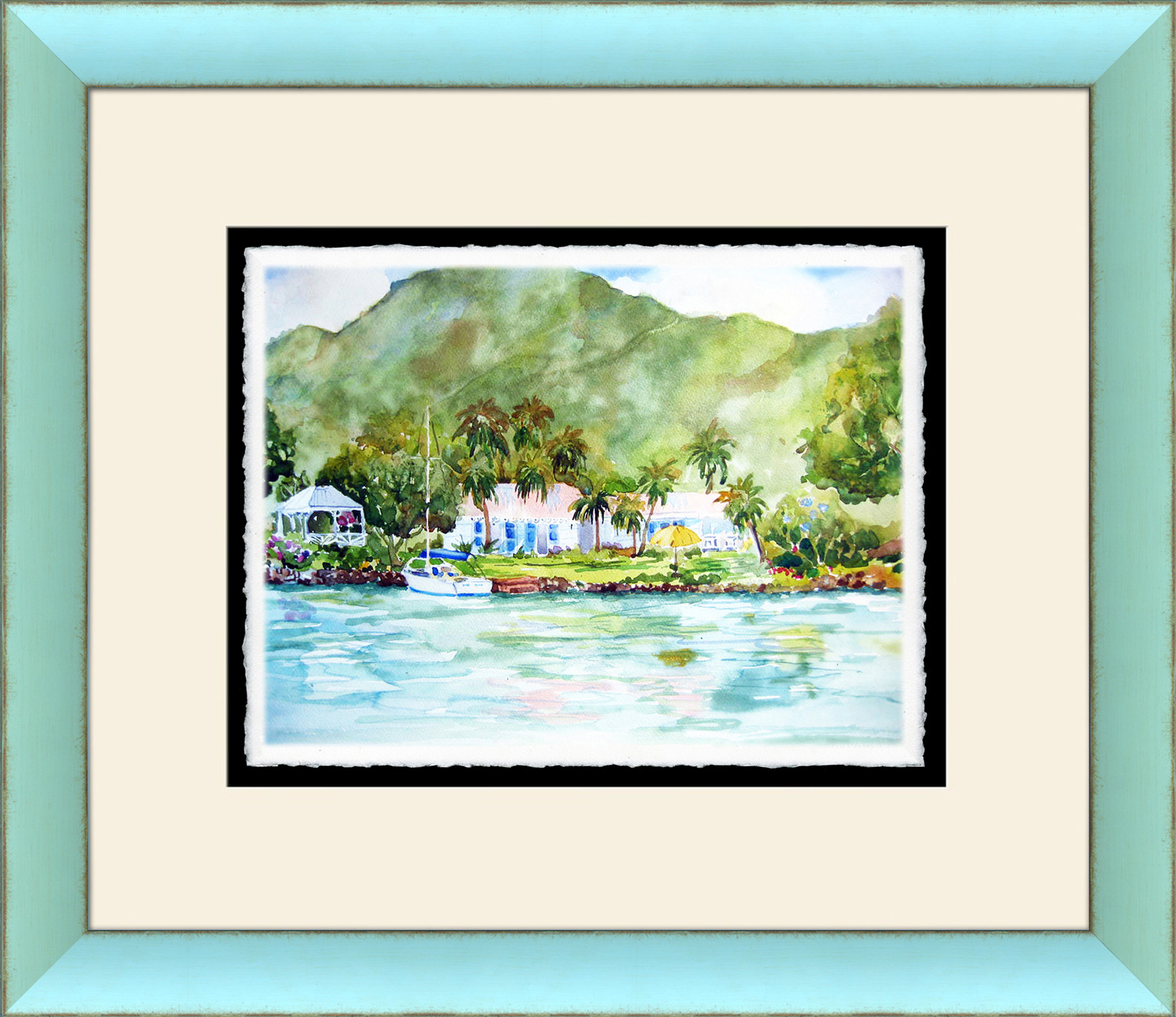 Wendover Art Group Neighbors Across the Water - Picture Frame Painting ...