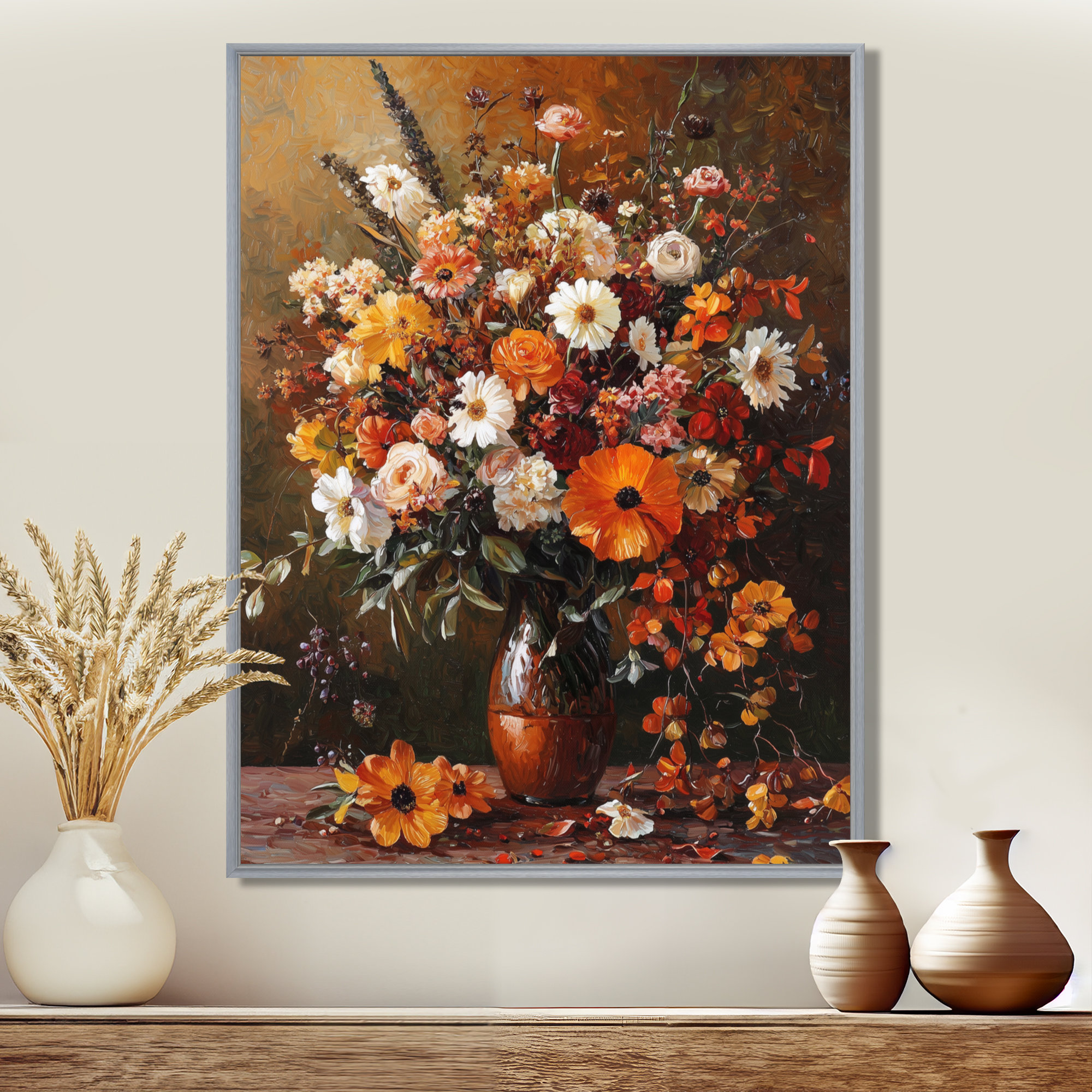 Winston Porter Benton Assorted Bouquets Brown Autumn Symphony III ...