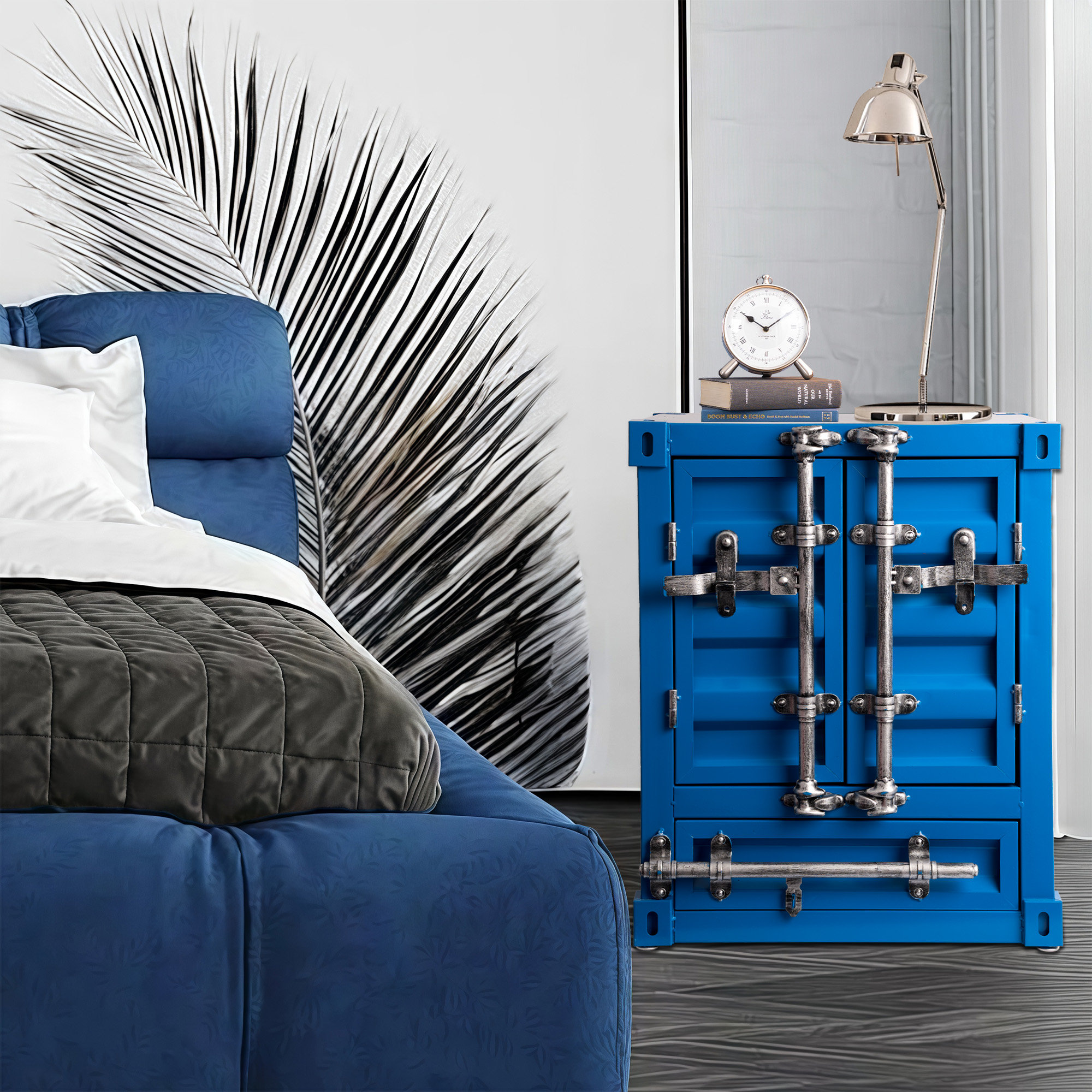 Williston Forge Jayleena Industrial Retro Container End Table with 2 ...