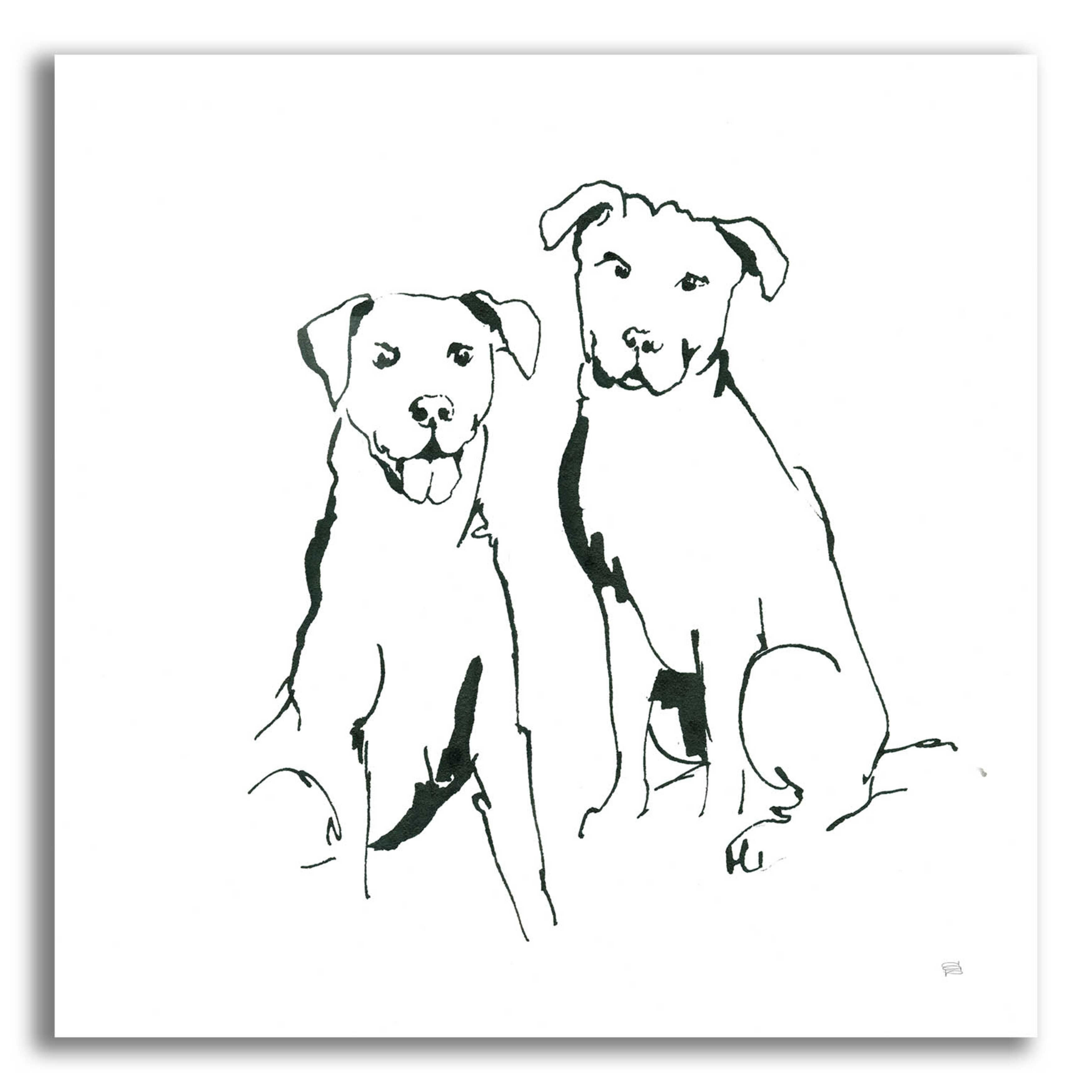 Red Barrel Studio Epic Art 'Lovable Mutts III' By Chris Paschke, Acr ...