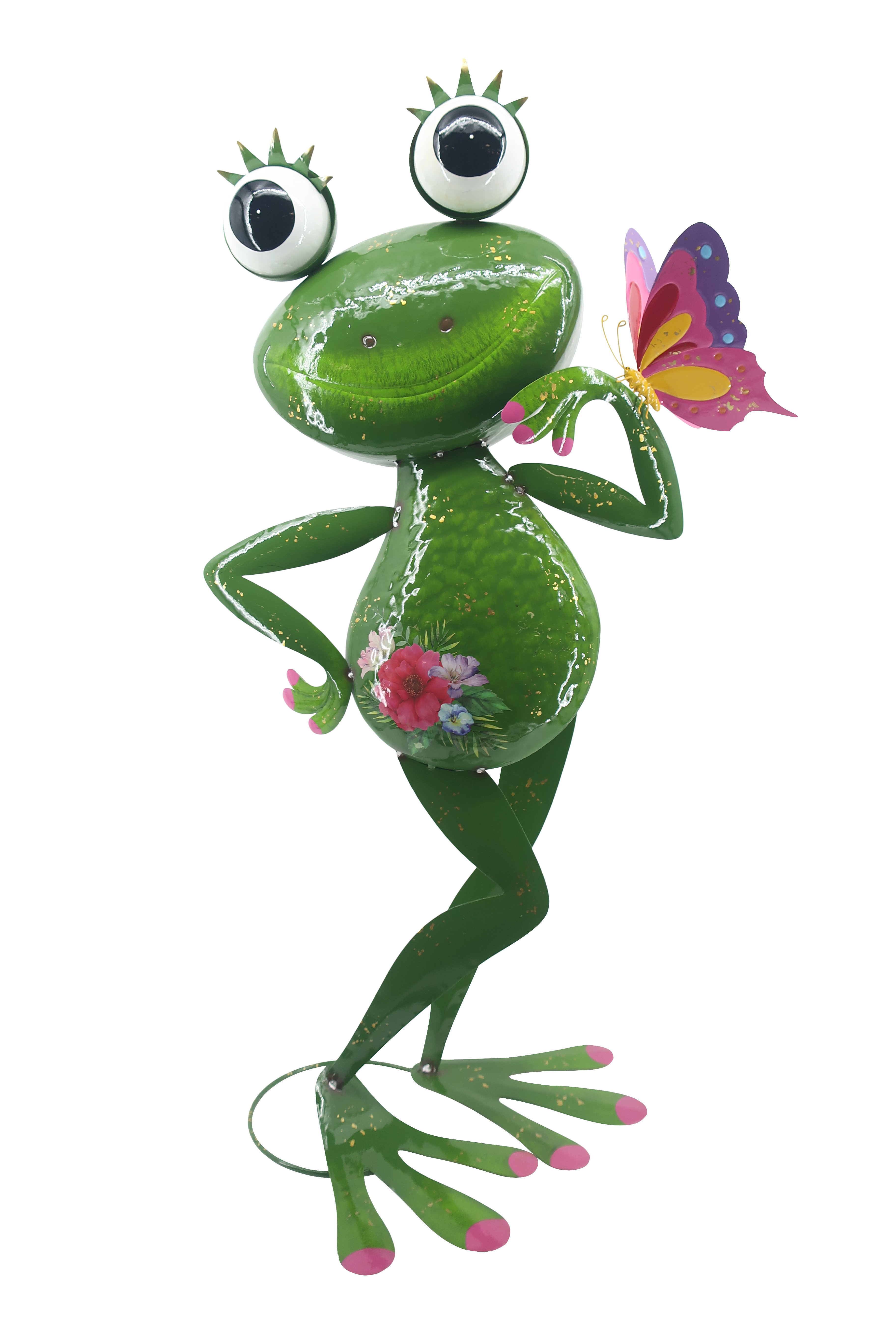 Ophelia & Co. Shontelle Tall Frog Animals Metal Garden Statue - Wayfair ...