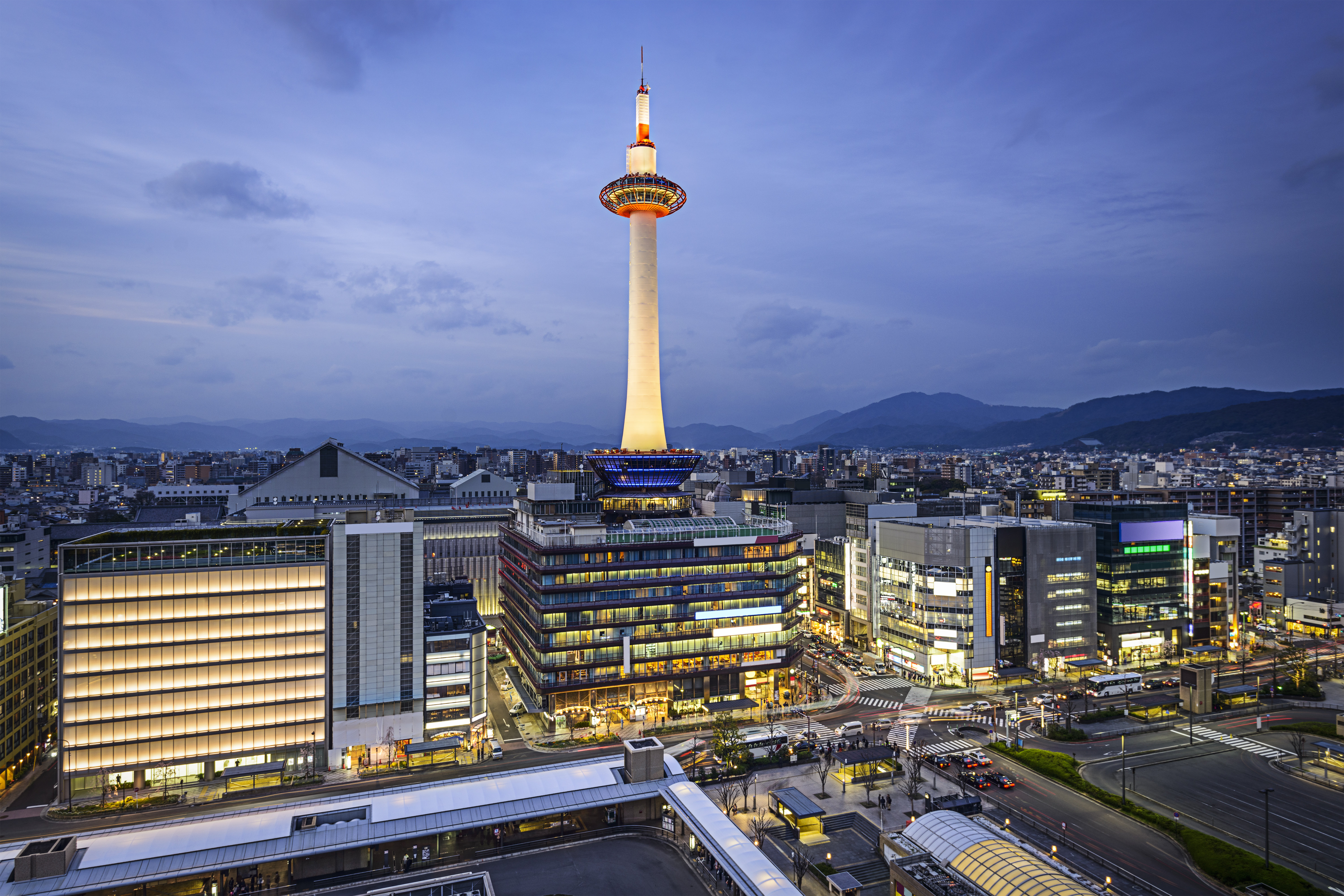 17 Stories Kyoto Skyline by Seanpavonephoto - Wrapped Canvas Photograph ...