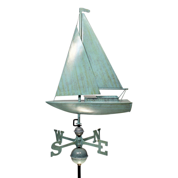 Breakwater Bay Kibby 46'' H Aluminum Nautical Weathervane | Wayfair