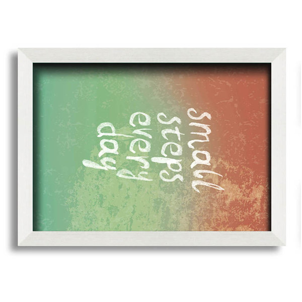 Maturi Lenroy Small Steps Every Day - Single Picture Frame Art Prints ...
