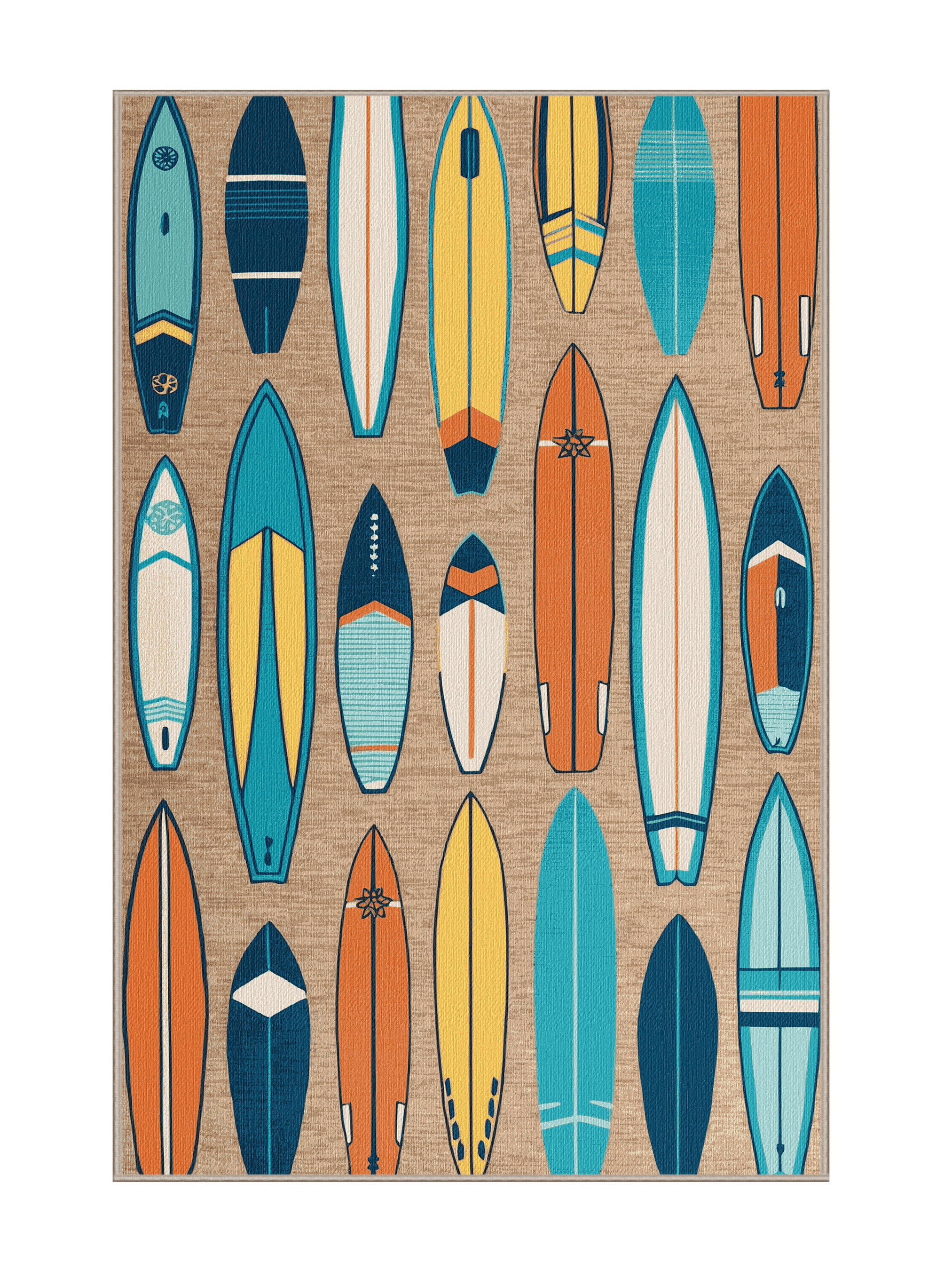 Bayou Breeze Washable Surfboards Hawaiian Area Rug - Wayfair Canada