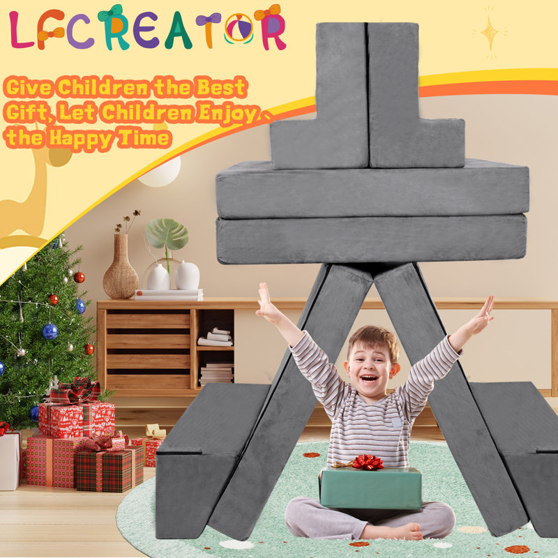 LFCREATOR L-Shaped 6 - Piece Kids Soft Seating & Reviews | Wayfair